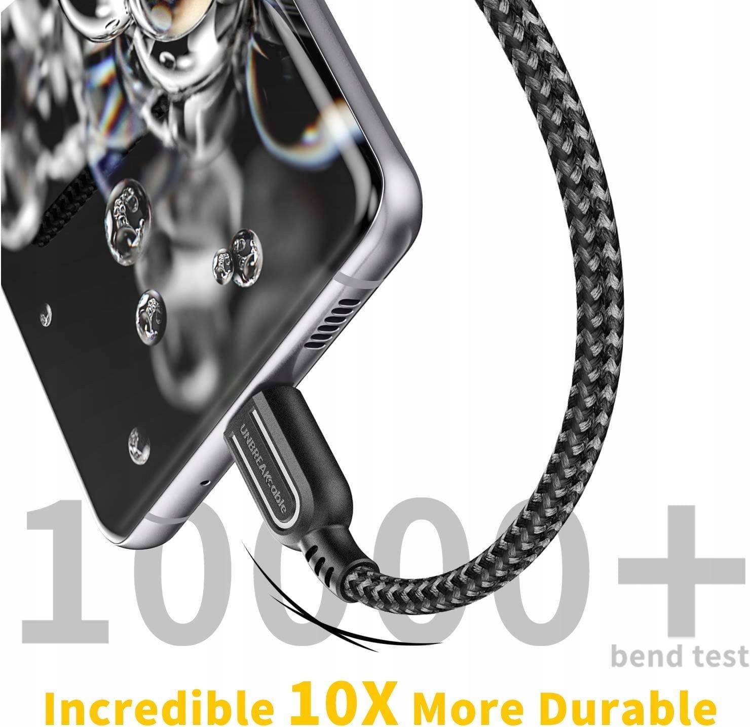 Unbreakcable Zestaw Kabli Micro Usb-C Na Usb 2M 3Pak - Zestawy - Opinie ...
