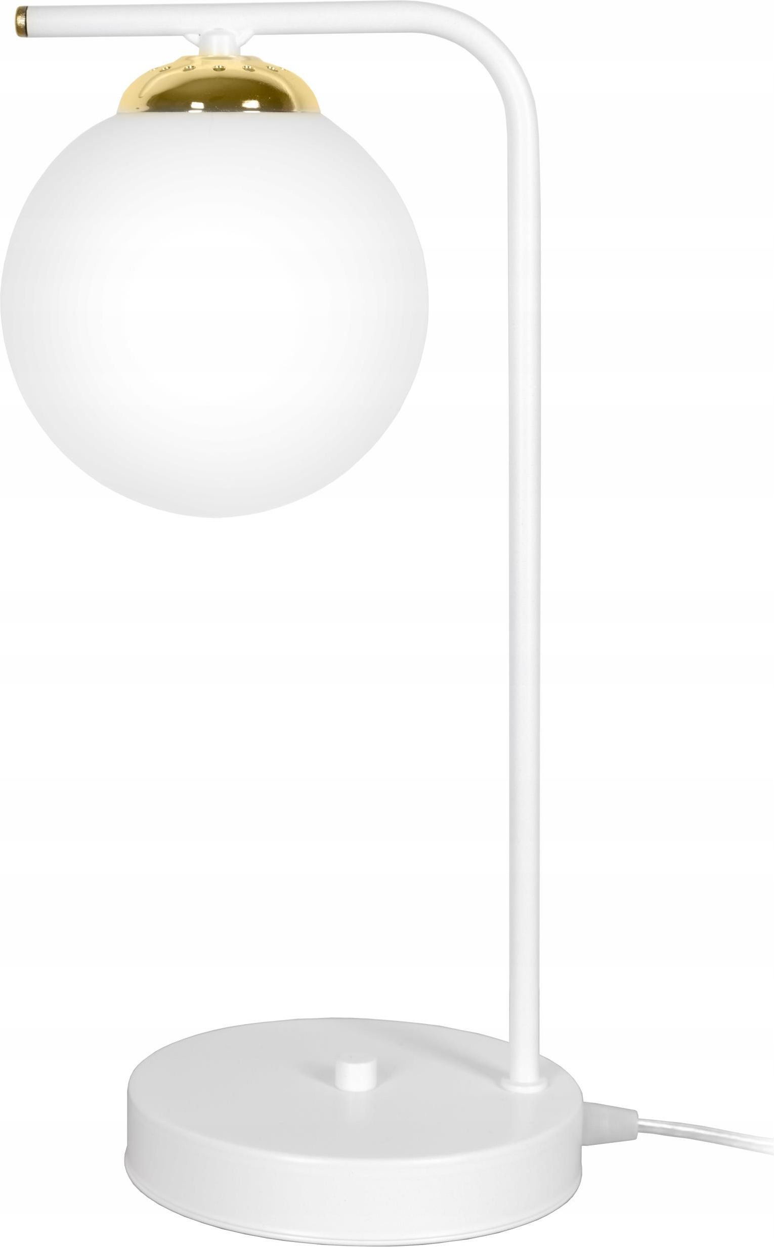 Lampa Glimex Lampka Nocna Biurkowa Biała Szklana Kula Led - Opinie i ...
