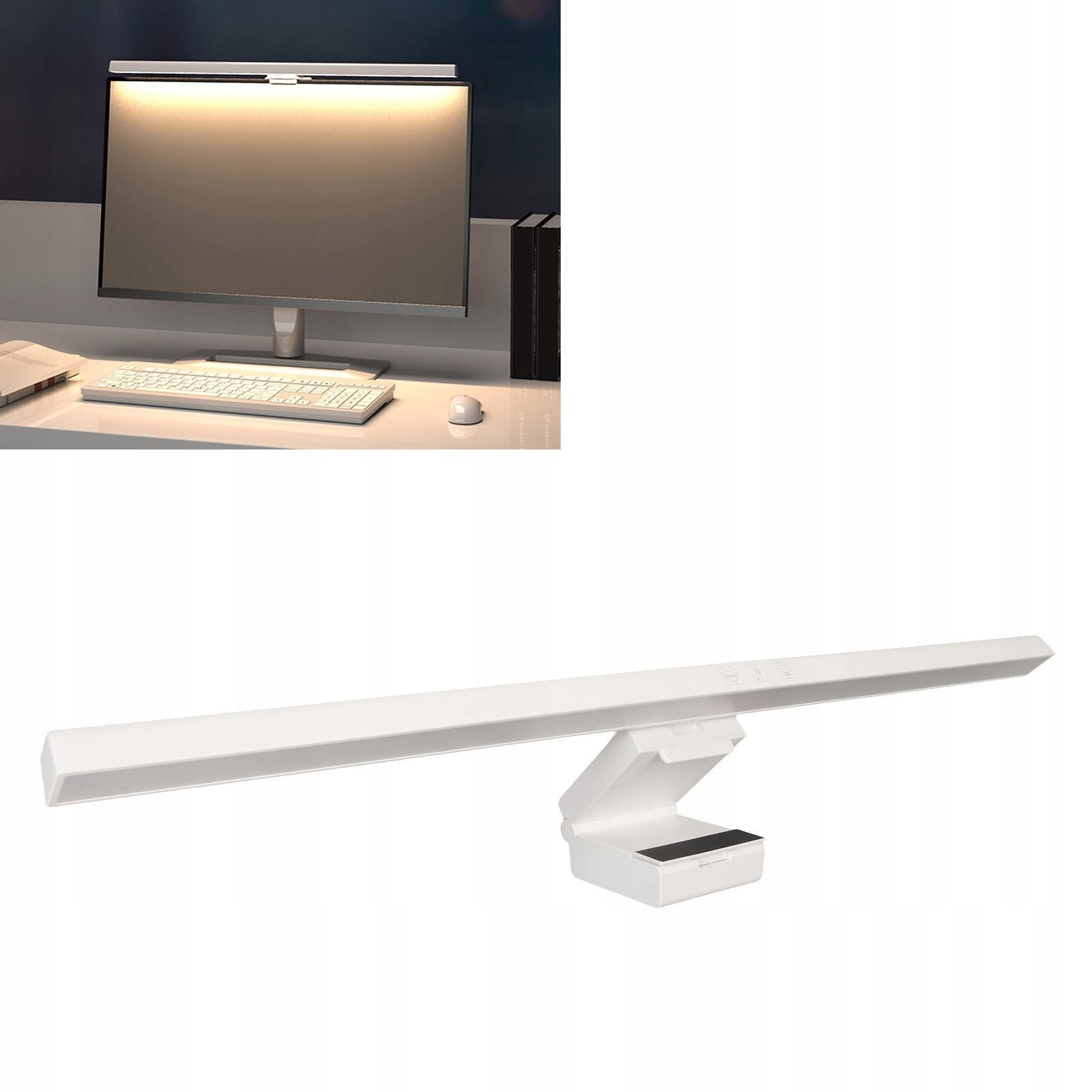 Lampa Lampka Led Na Monitor Komputer Biurko Regulowana Dotykowa 3 Barwy ...