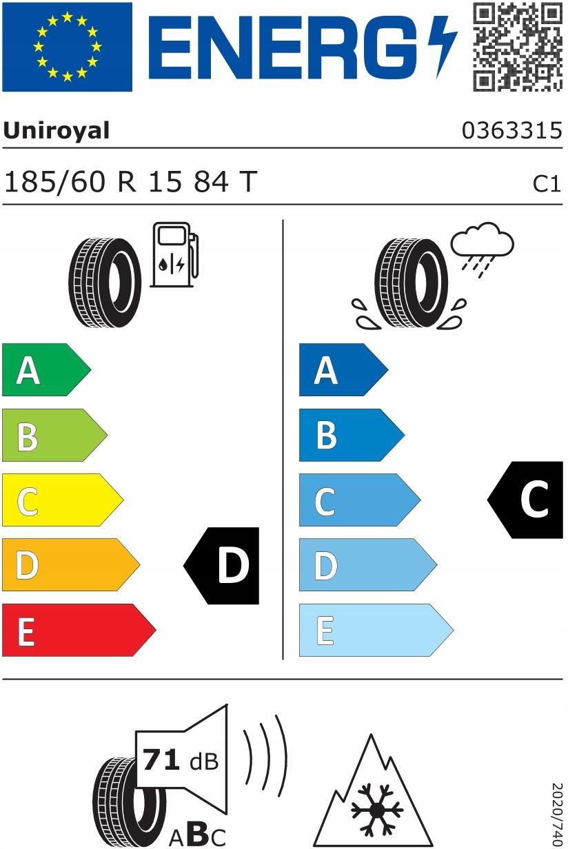 4x Nowe Koła Zimowe RENAULT CLIO MODUS 185/60R15 Uniroyal - Opinie i ...