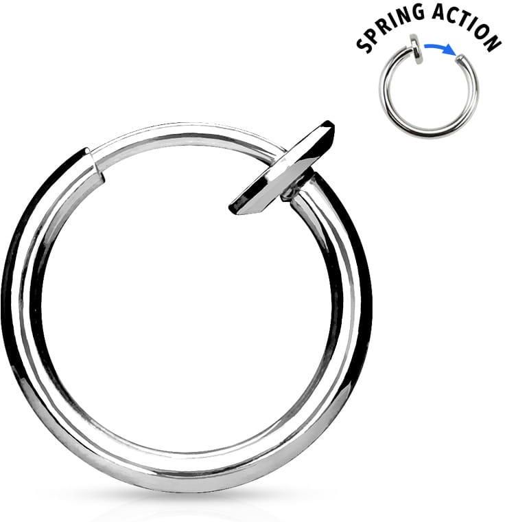 Piercing4U FAKE oszukany Kolczyk do nosa kółko nostril złote septum ...