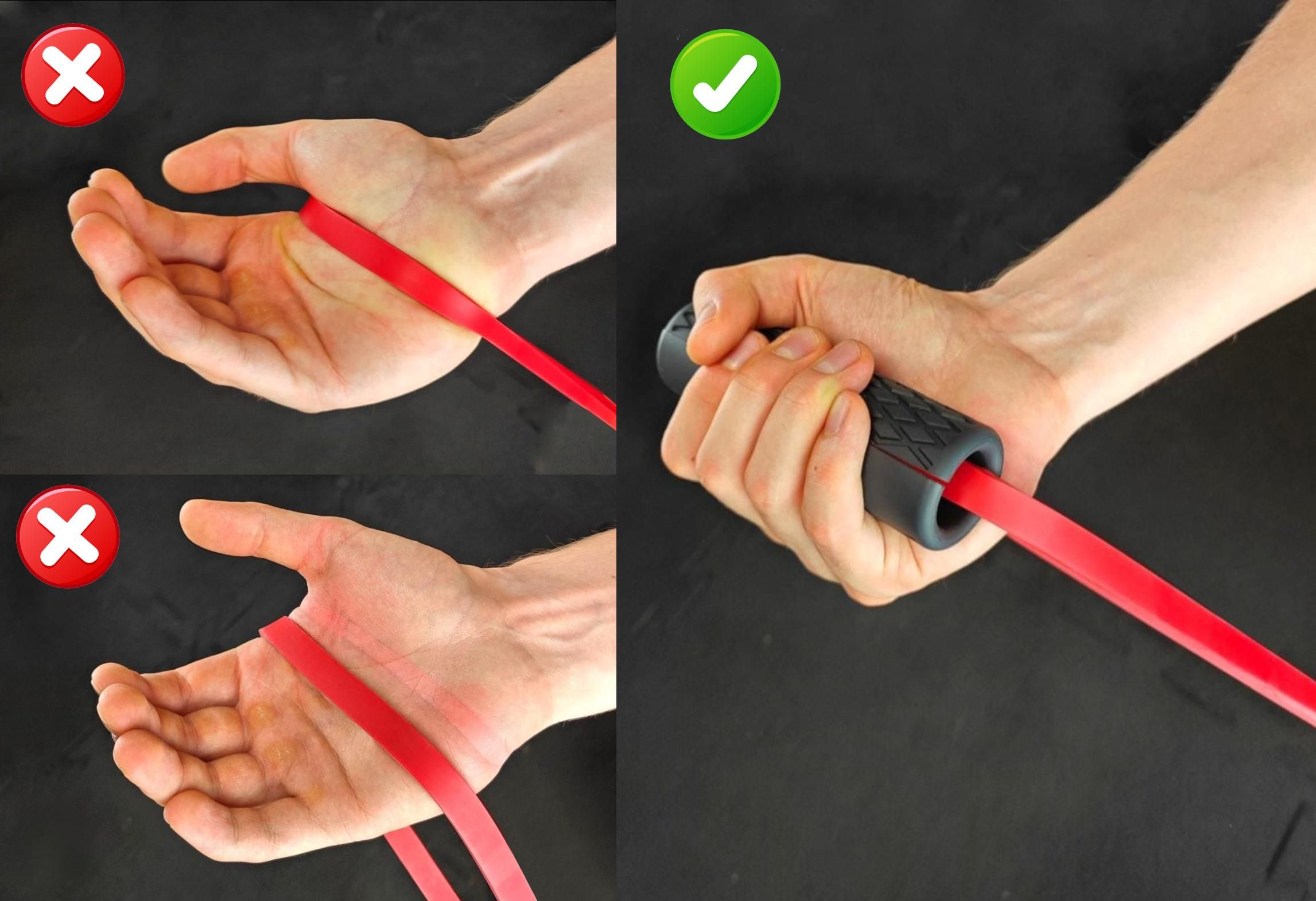 Rączki Uchwyty Do Gum Ćwiczeń Power Band Kudda Fat Grip Gripz Na Gryf ...