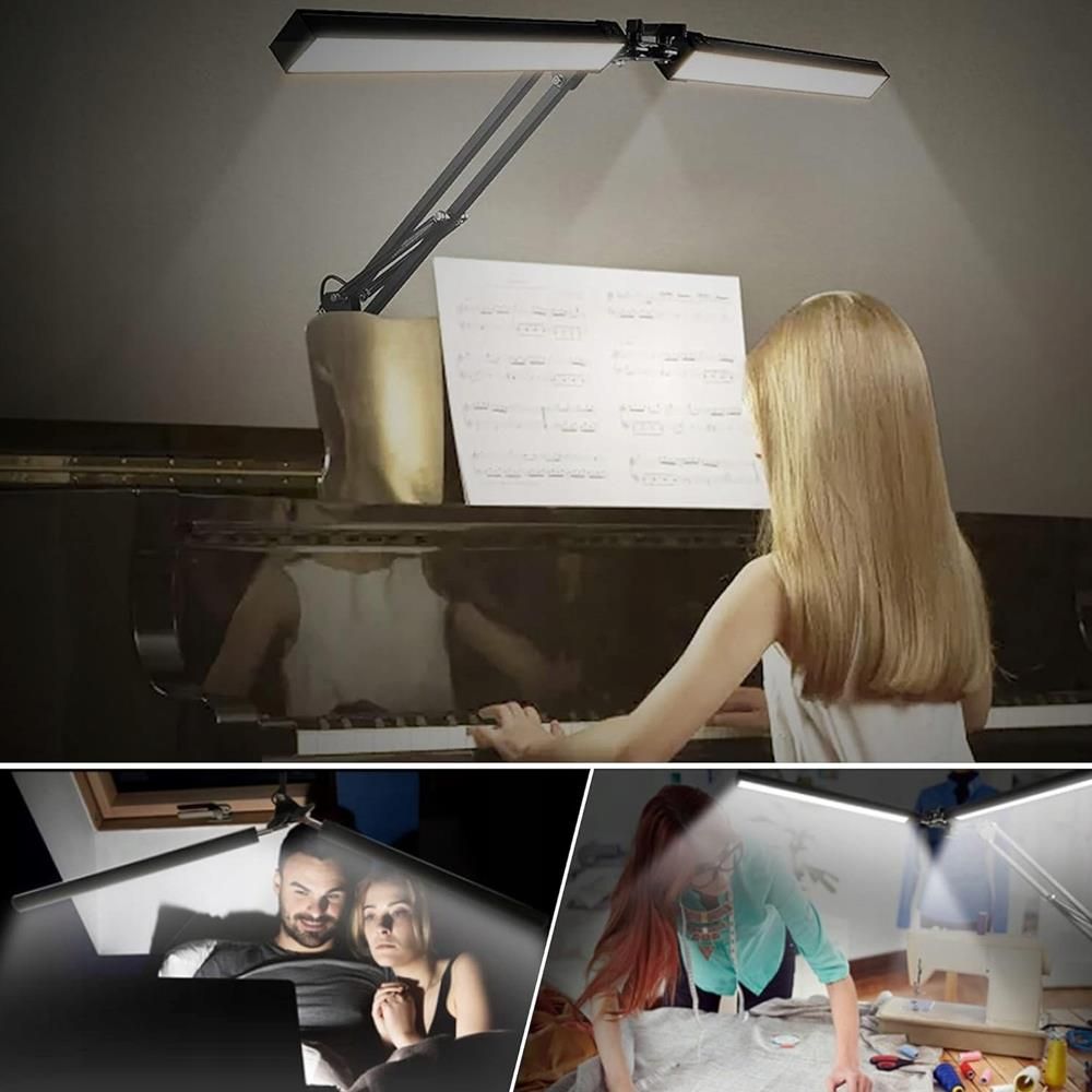 Lampa Lampka Biurkowa Kreślarska Szkolna Biurko Led Lampa Z Klipsem ...