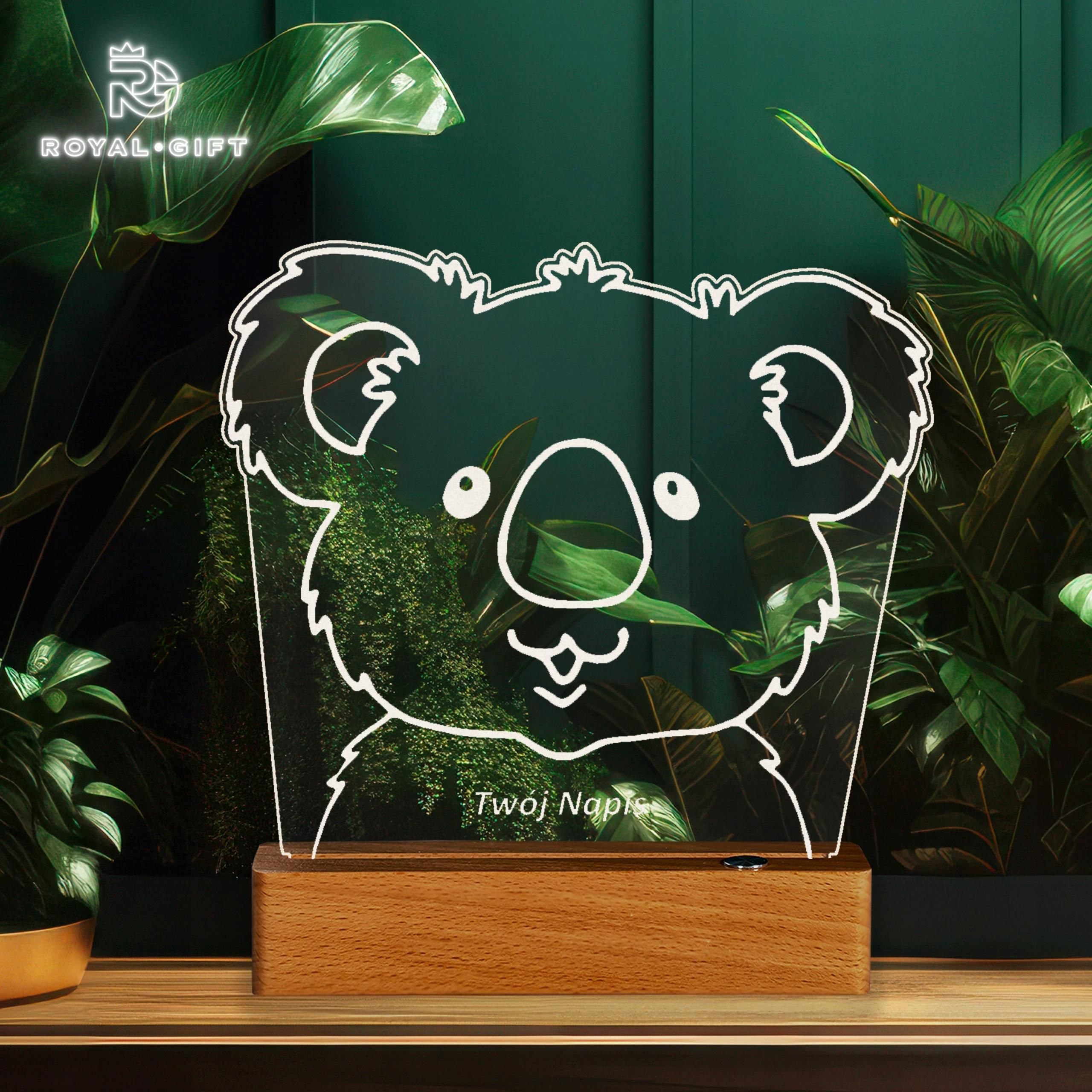 Lampa Statuetka Drewniana Led Miś Koala Maskotka Dla Dzieci - Opinie i ...