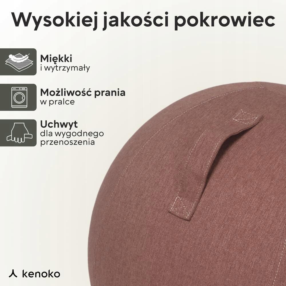 Kenoko Piłka Do Siedzenia Biura Nami 65cm Ciemny Turkusowy Ergonomiczna ...