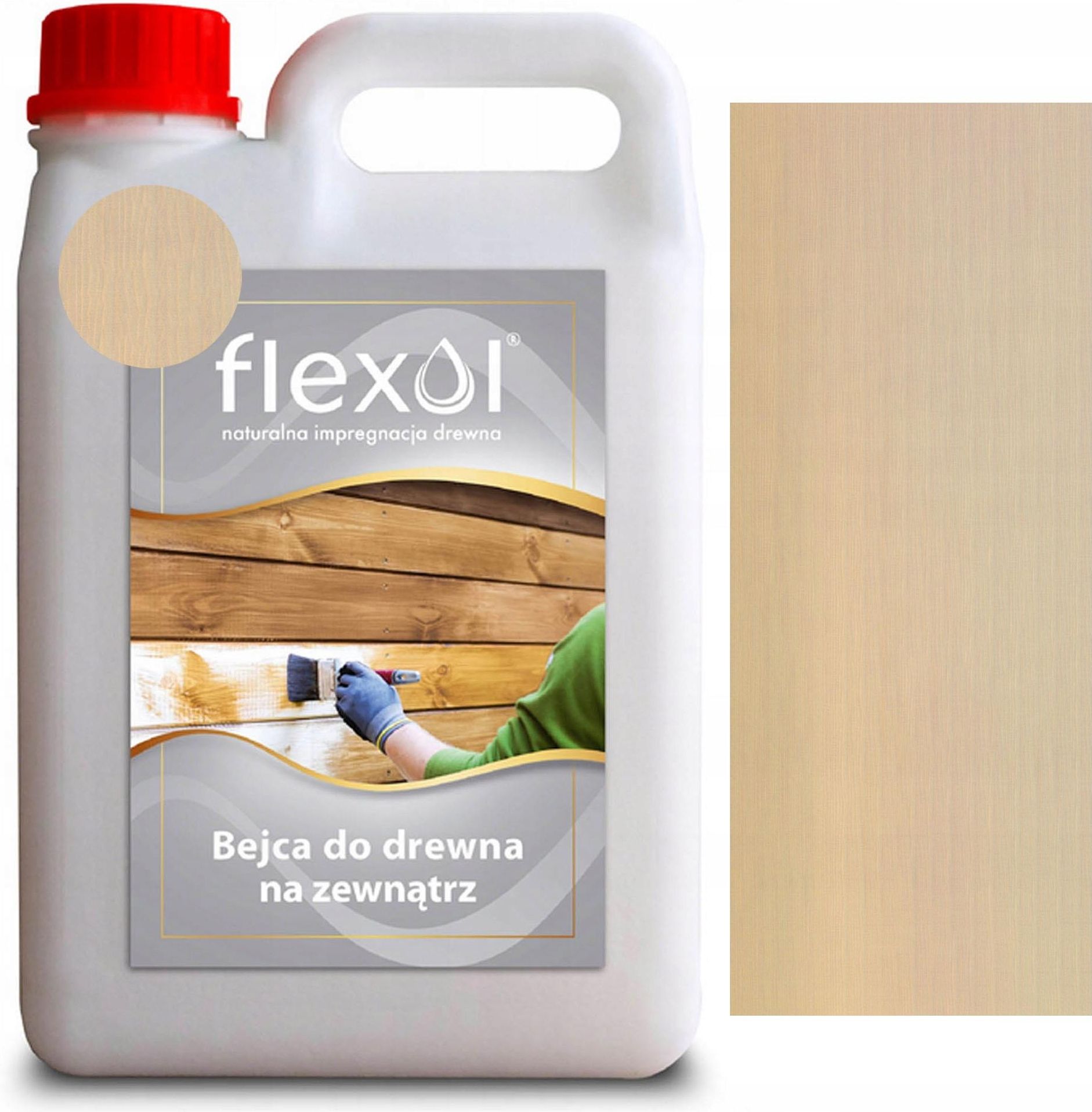 Lakier Flexol Bejca wodna kolor Beż zewnętrzna do drewna 2 L - Opinie i ...