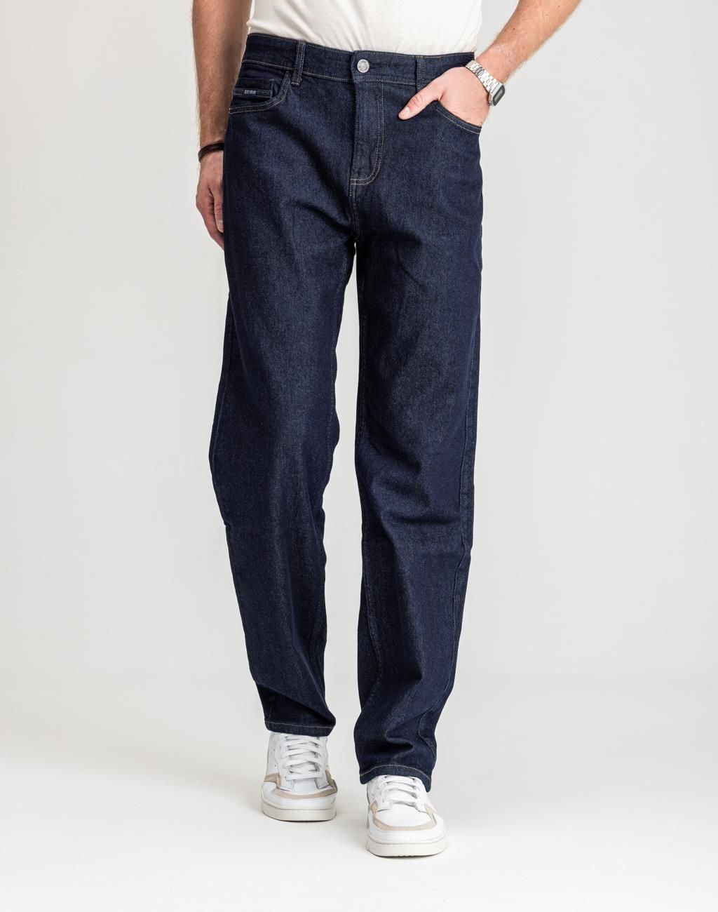 Męskie Spodnie Jeansowe Marcus Jason 2240 Jeans Rough Dry Blue 14 ...