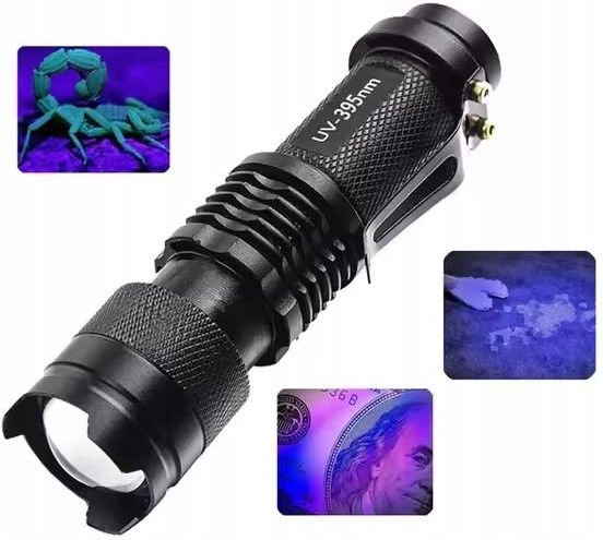 Latarka Kompaktowa Latarka Taktyczna Uv Z Zoomem 1868832470 - Ceny i ...