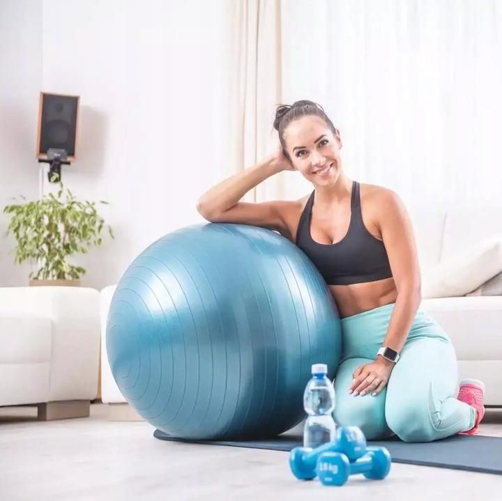 Q4Life Piłka Gimnastyczna Fitness 65Cm Pompka Rehabilitacyjna Ćwiczeń Mocna 350Kg 1868819796 ...