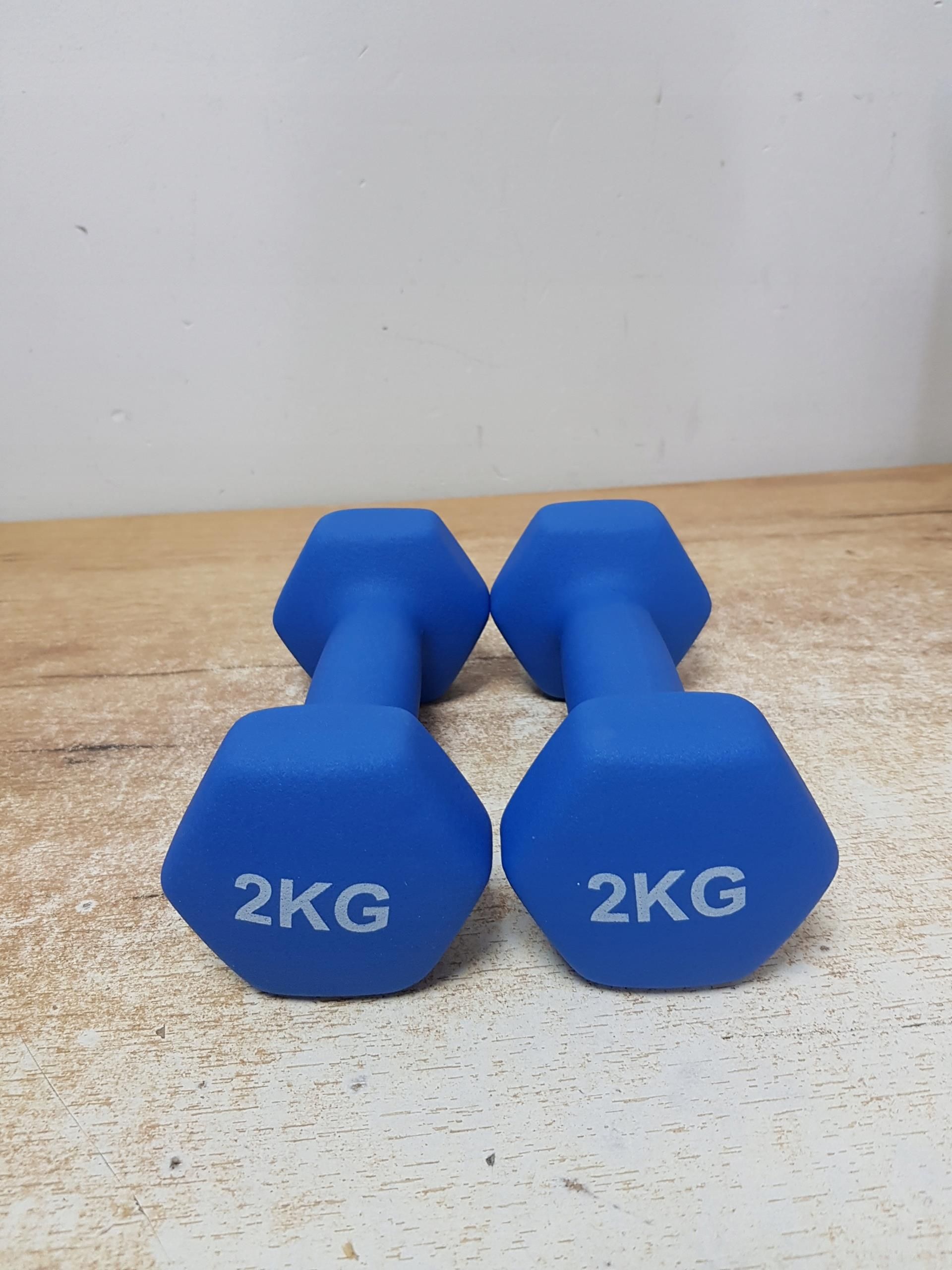 Amazon Basics Para Hantli Neoprenowych 10kg (2x5 Kg) Niebieskie 5035317 ...