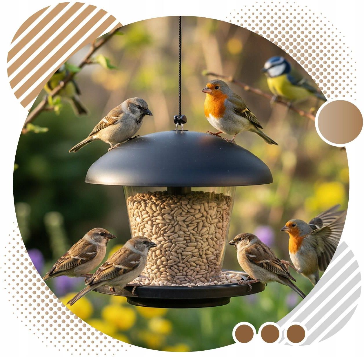 51 Feed Słonecznik Łuskany 1Kg Karma Dla Ptaków Pokarm Ziarno Do ...