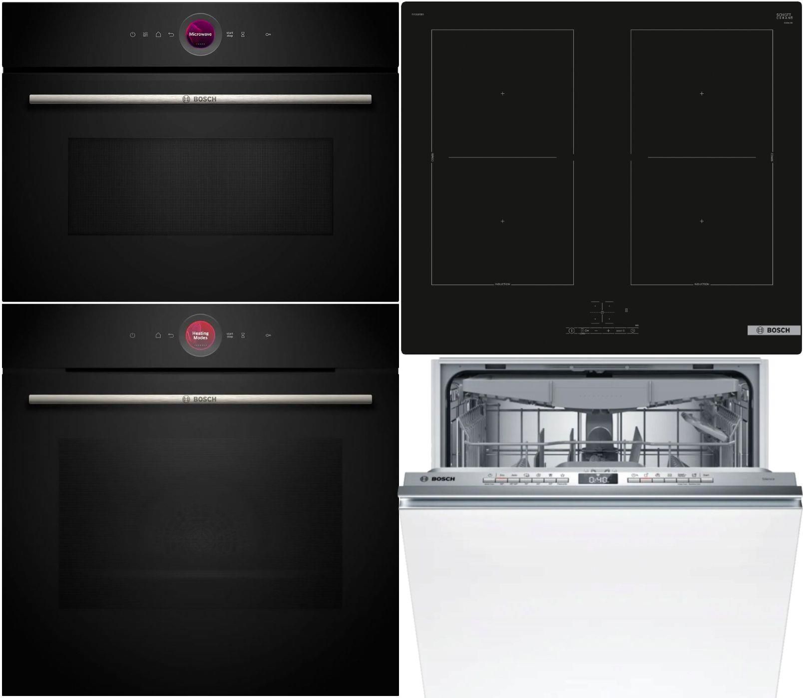 Zestaw AGD Bosch HBG7741B1 + CEG732XB1 + PVQ61RBB5E + SMV4EVX04E ...