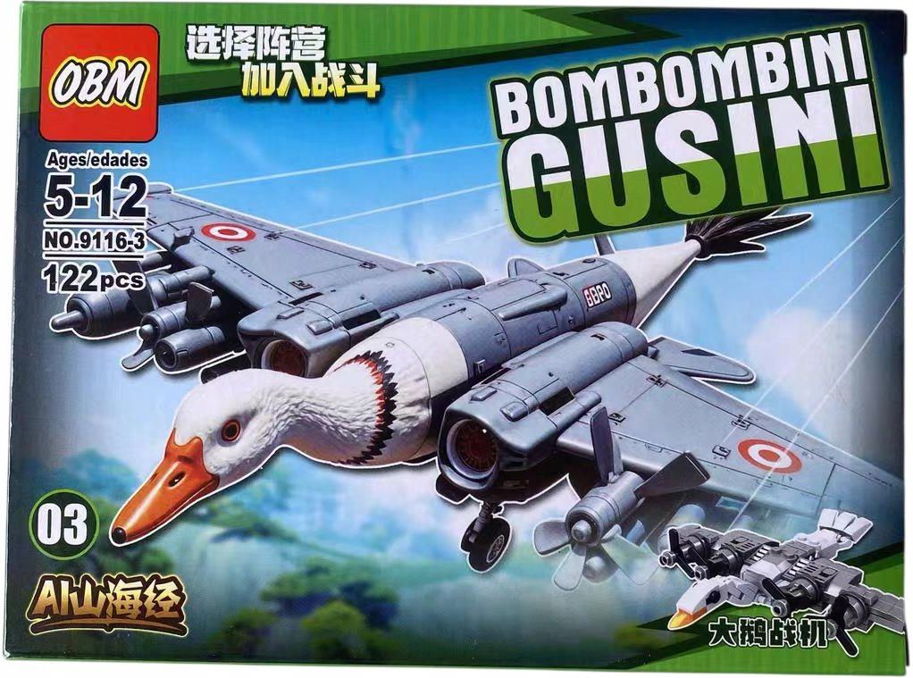 7 Toys Kolorów Zestaw 4 Komplety Klocki Brainrot Cappuccino Gusini Tata ...