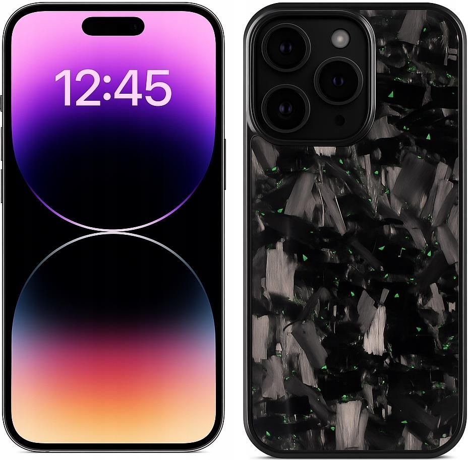 Iphone 16 Pro Max Case Obudowa Kuty Carbon Forged Green Włókno Węglowe ...