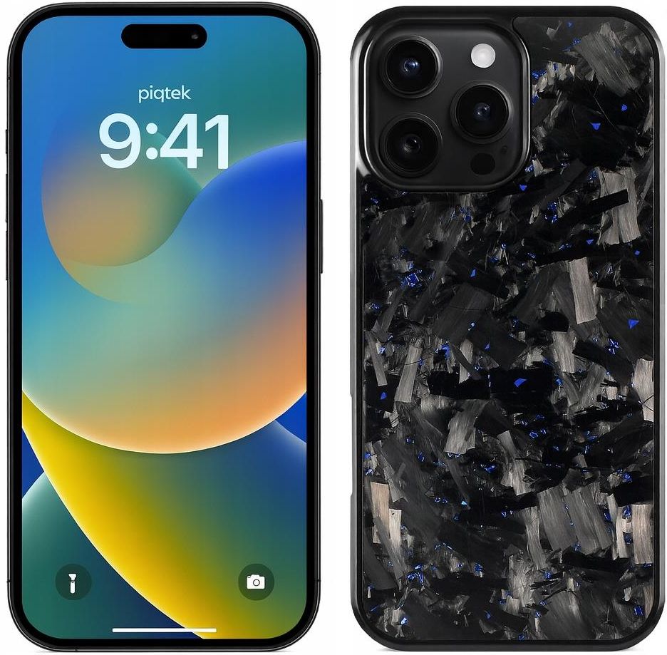 Iphone 16 Pro Max Etui Case Obudowa Kuty Carbon Forged Blue Włókno ...