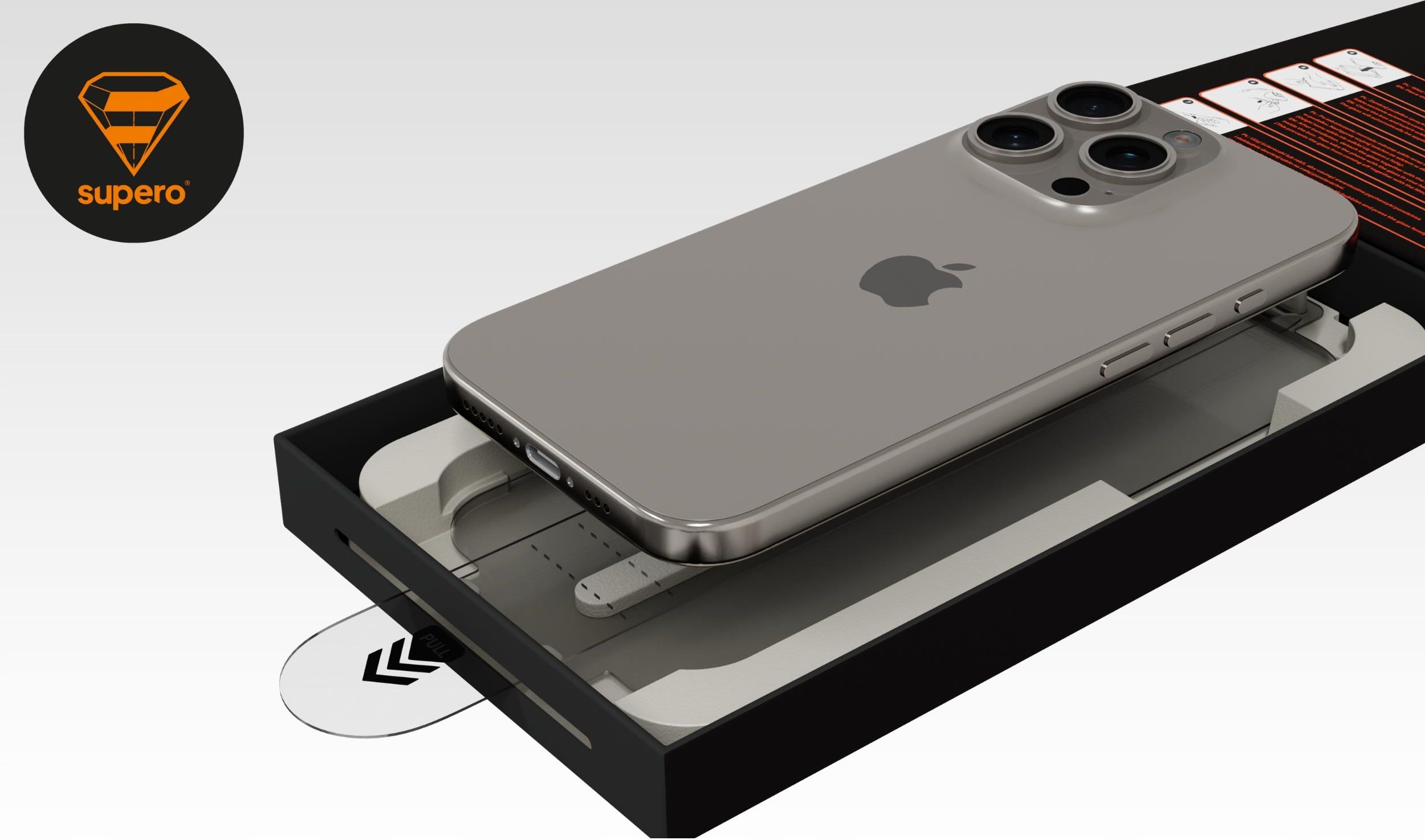 Supero 2X Szkło Hartowane Na Wyświetlacz Do Iphone 15 Pro Max Ochrona ...