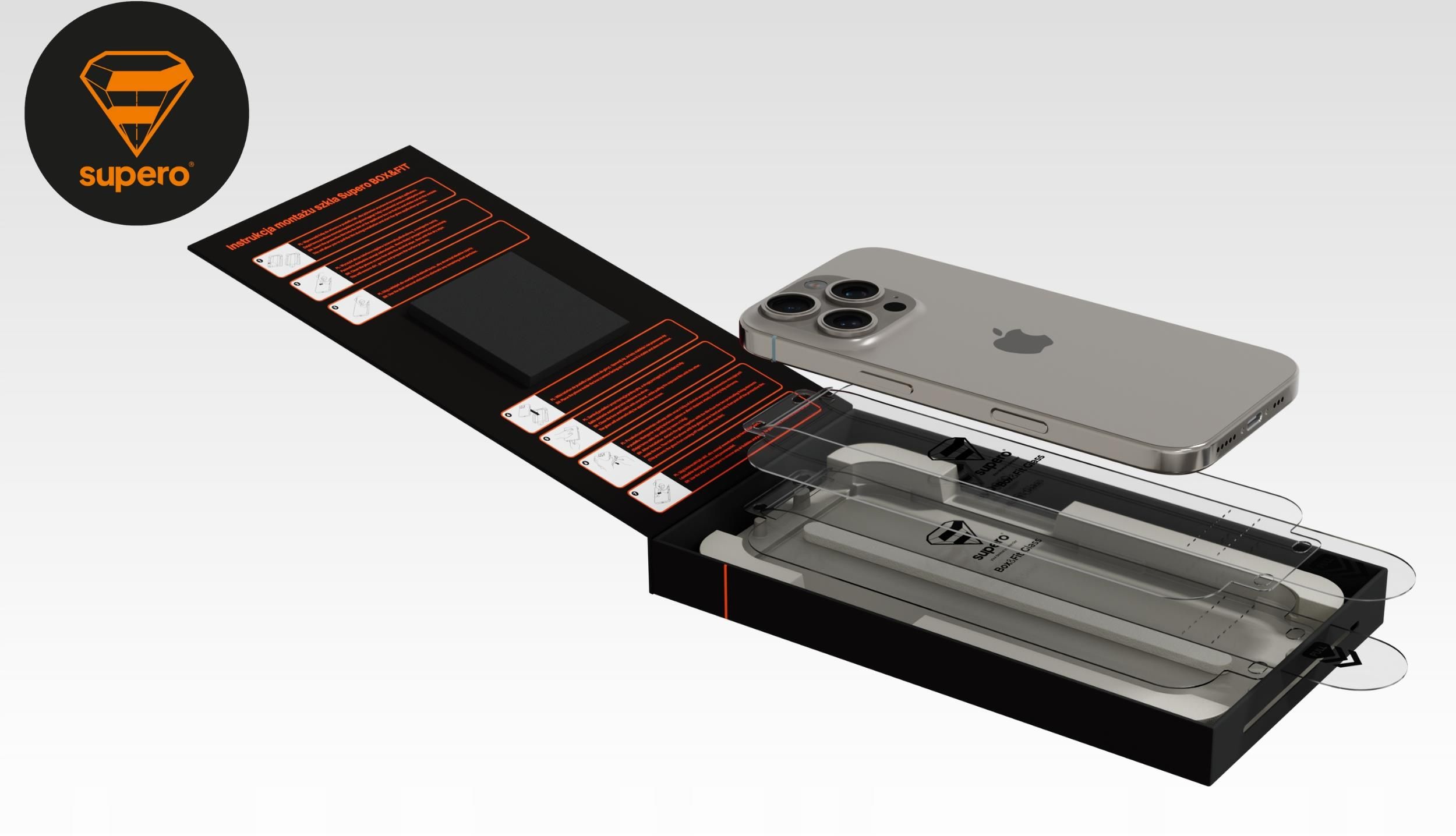 Supero 2X Szkło Hartowane Na Wyświetlacz Do Iphone 15 Pro Max Ochrona ...