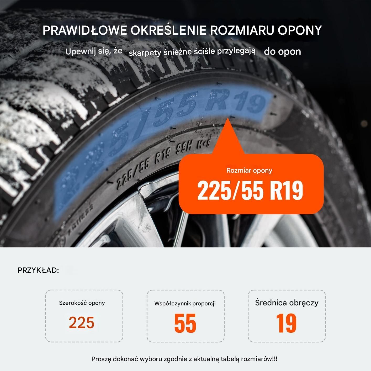 Pokrowiec samochodowy Pokrowce nakładki na opony 2szt – do śniegu i ...