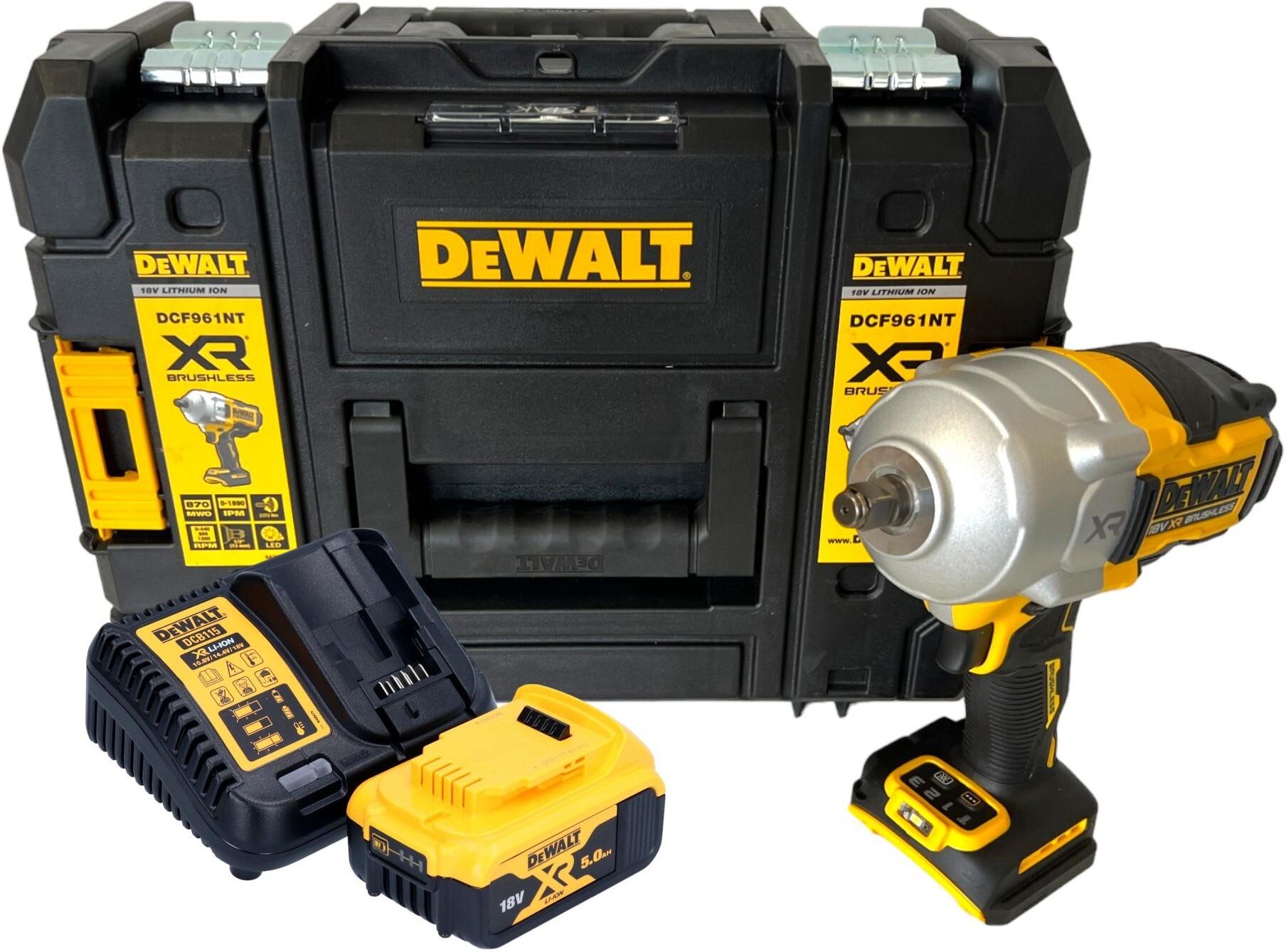Zakrętarka DeWalt DCF961 P1T 18V 1632Nm 1/2 + 1x akumulator 5,0 Ah ...