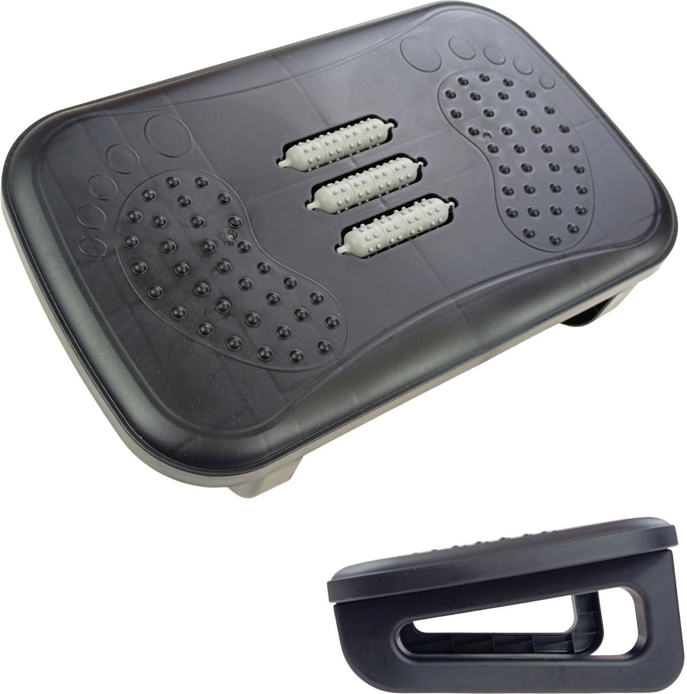 PODNÓŻEK POD BIURKO BIUROWY ERGONOMICZNY PODSTAWA POD STOPY Z MASAŻEM ...