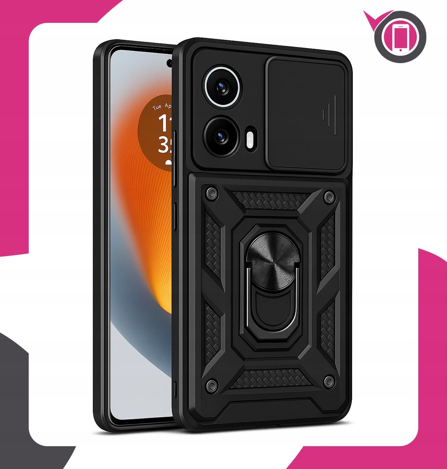 Martech Etui Pancerne Do Motorola Edge 50 Fusion Slide Ring Czarny ...