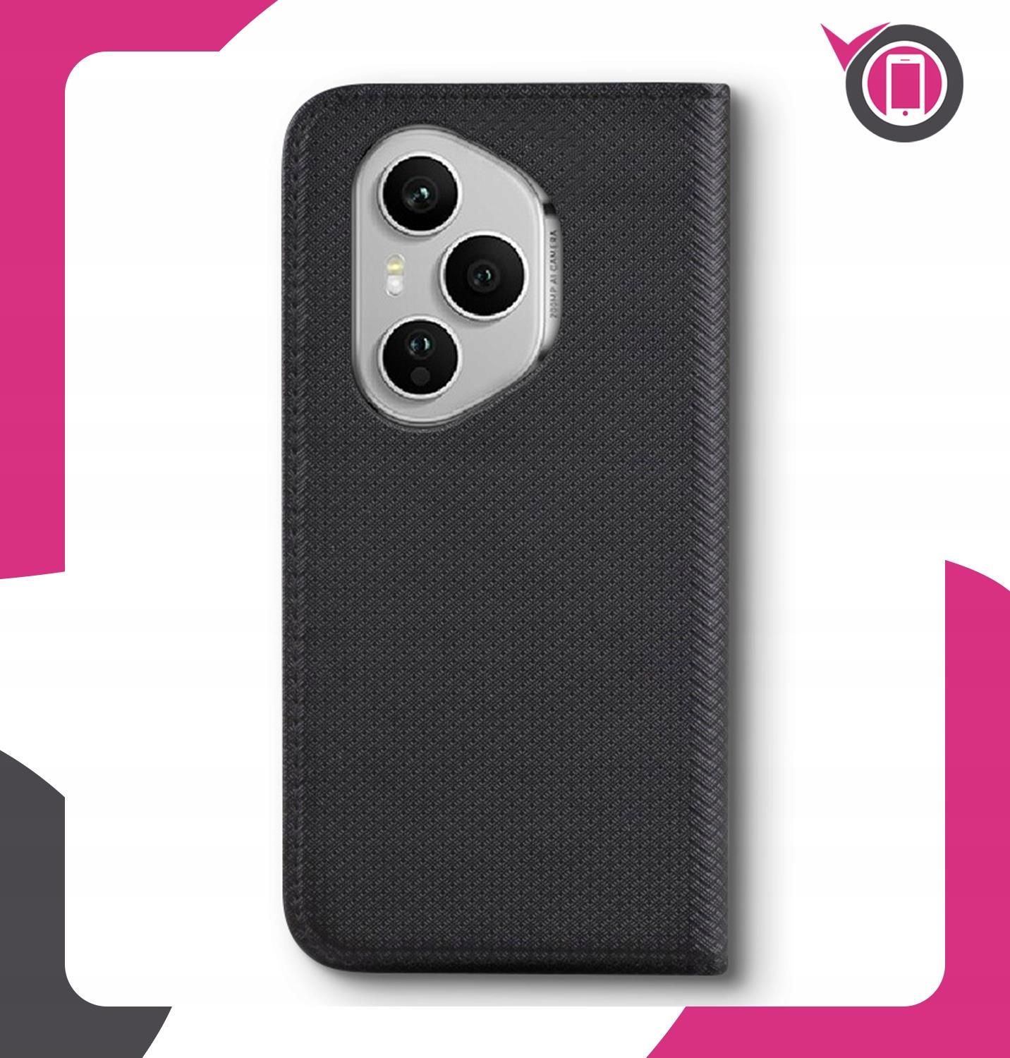 Martech Etui Z Klapką Do Honor 400 Pro Czarny Case Smart Magnet Szkło ...