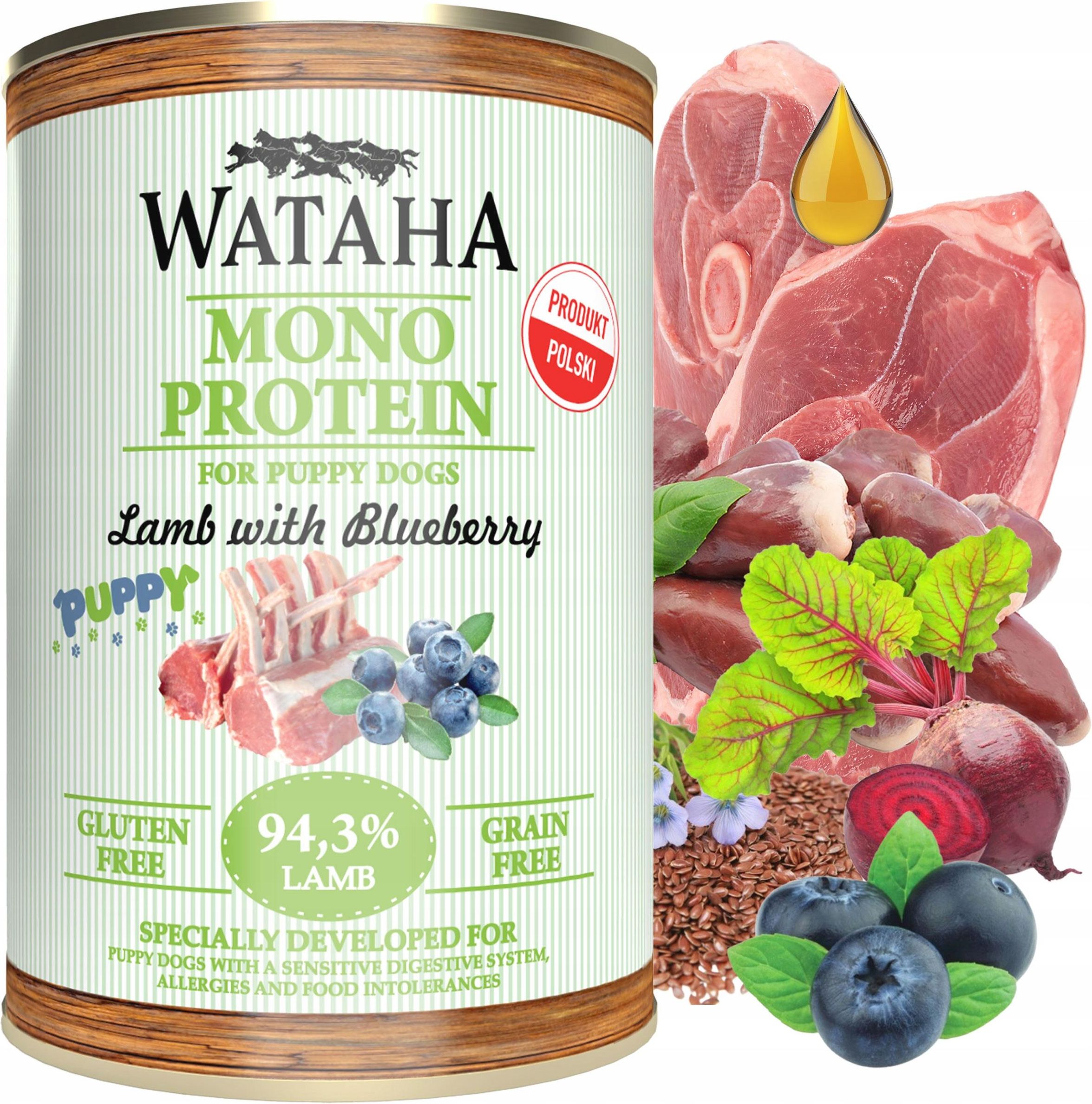 Karma Wataha Mono Puppy Karma Mokra Dla Szczeniąt Mix Smaków 4X400G ...