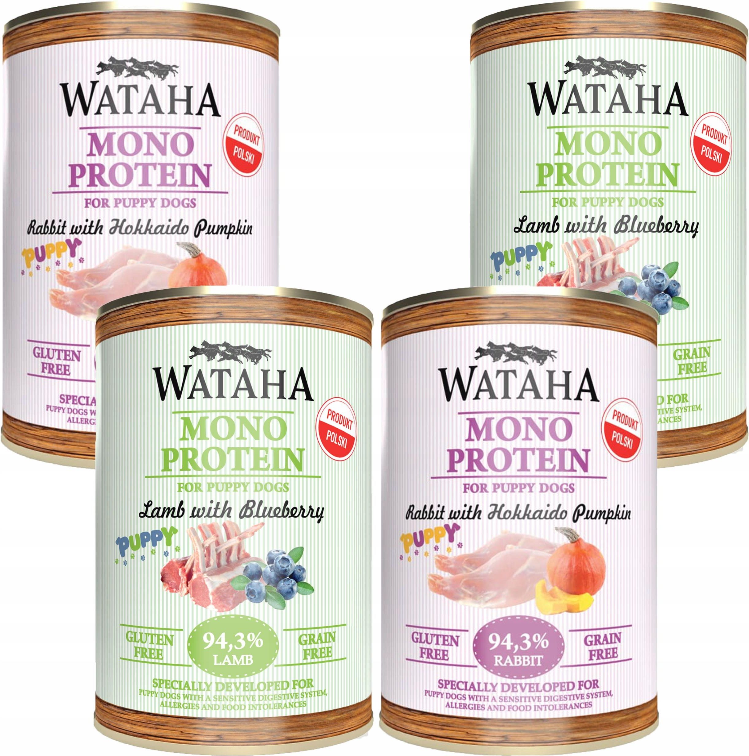 Karma Wataha Mono Puppy Karma Mokra Dla Szczeniąt Mix Smaków 4X400G ...