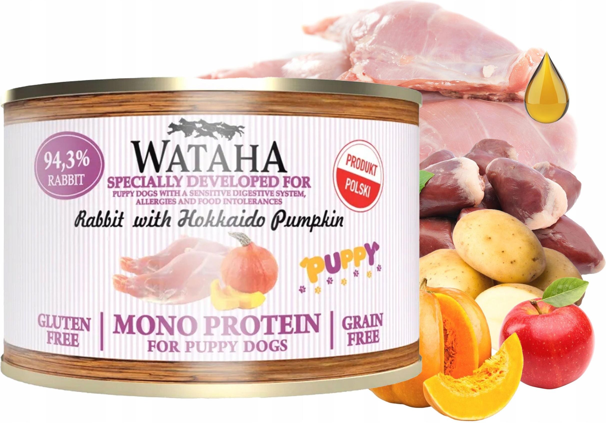 Karma Wataha Mono Puppy Mokra Karma Dla Szczeniąt Mix Smaków 16X185G ...