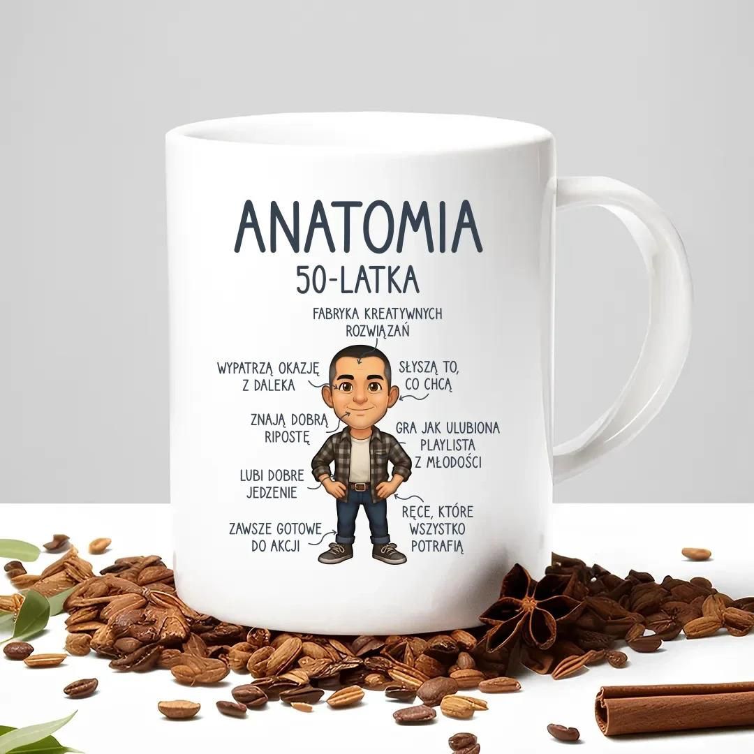 Koszulkowy.Pl Anatomia 50-Latka Kubek Na Prezent - Opinie i atrakcyjne ...