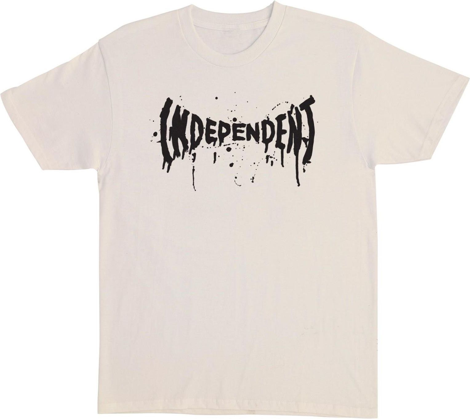 Koszulka INDEPENDENT - Splatter Span S/S Heavyweight T-Shirt Natural ...