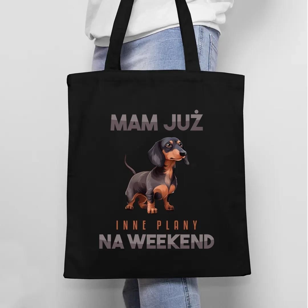 Mam już inne plany na weekend - jamnik - torba na prezent - Ceny i ...