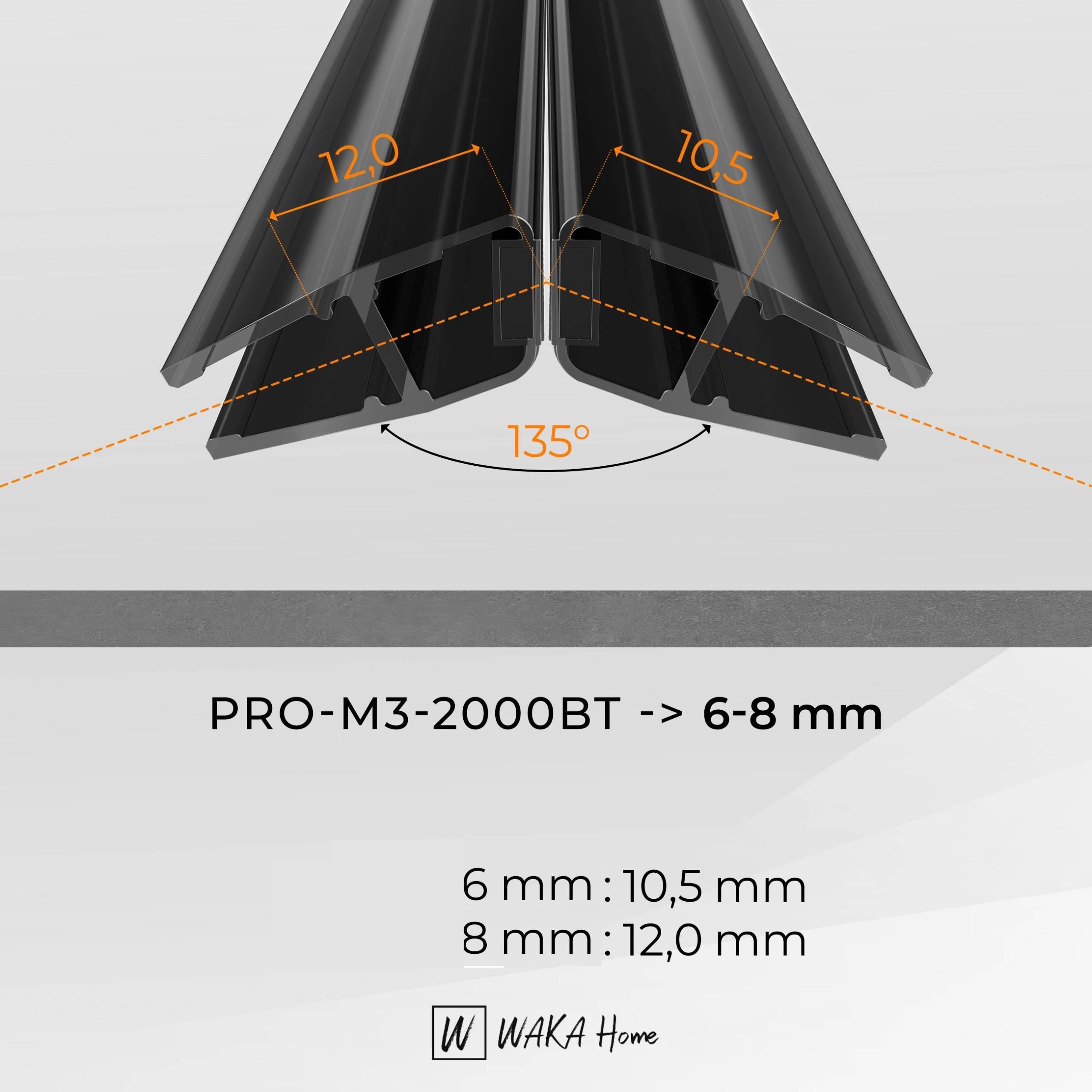 Waka Home Uszczelka Magnetyczna Do Kabiny Prysznicowej Pro-M3-2000Bt ...