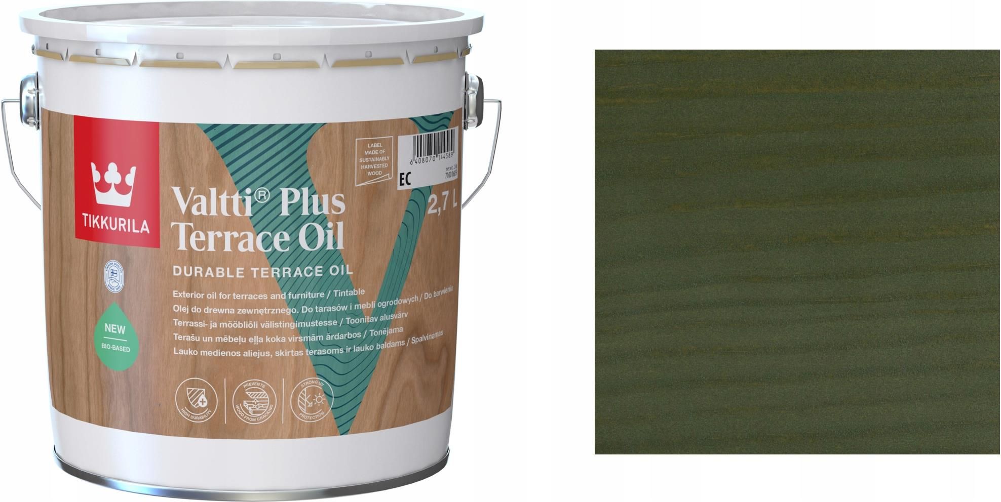 Tikkurila Valtti Plus Terrace Oil 2,7L 5067 Lieko Olej Do Tarasów ...