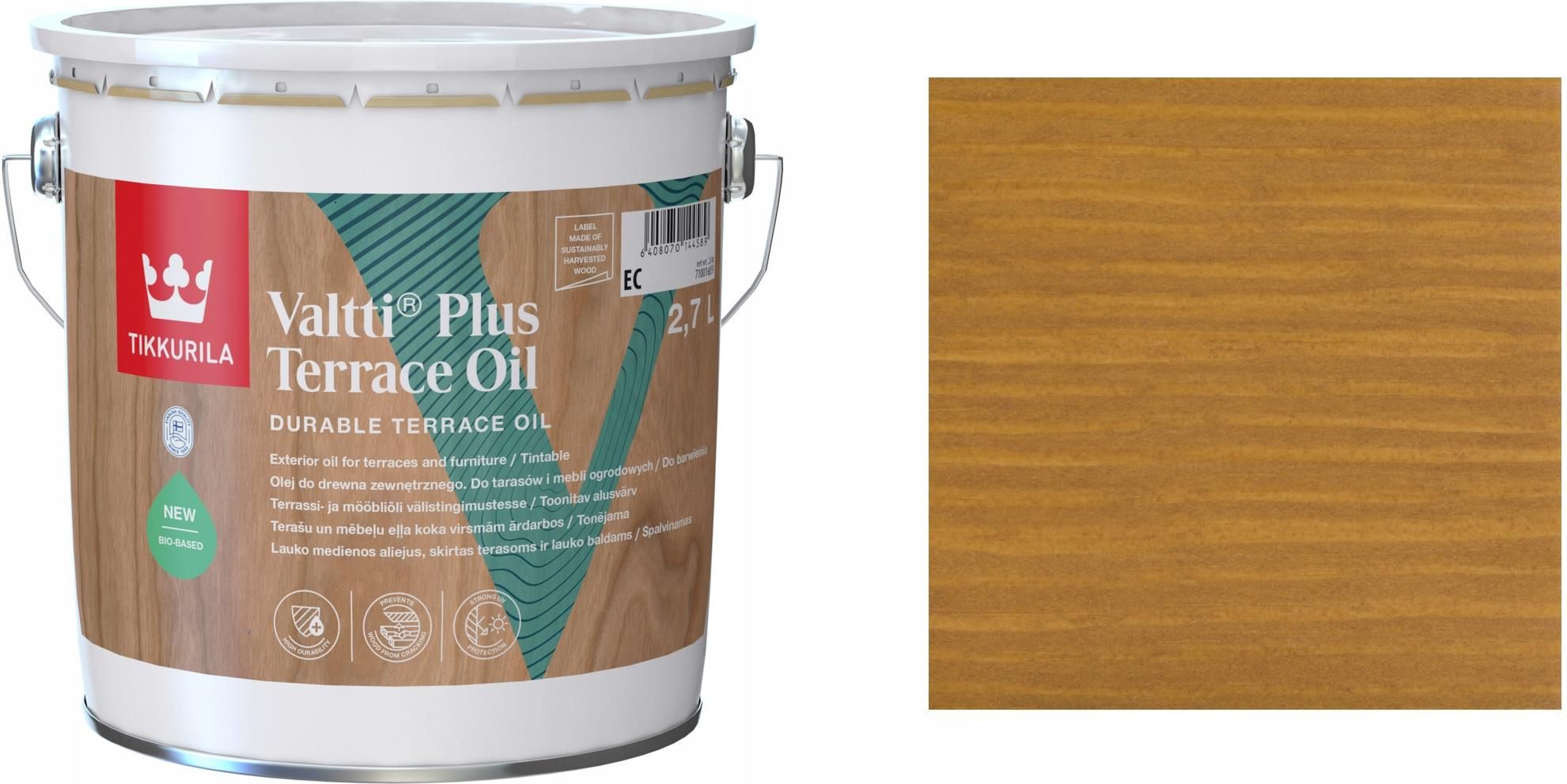 Tikkurila Valtti Plus Terrace Oil 2,7L 5070 Ruoko Olej Do Tarasów ...