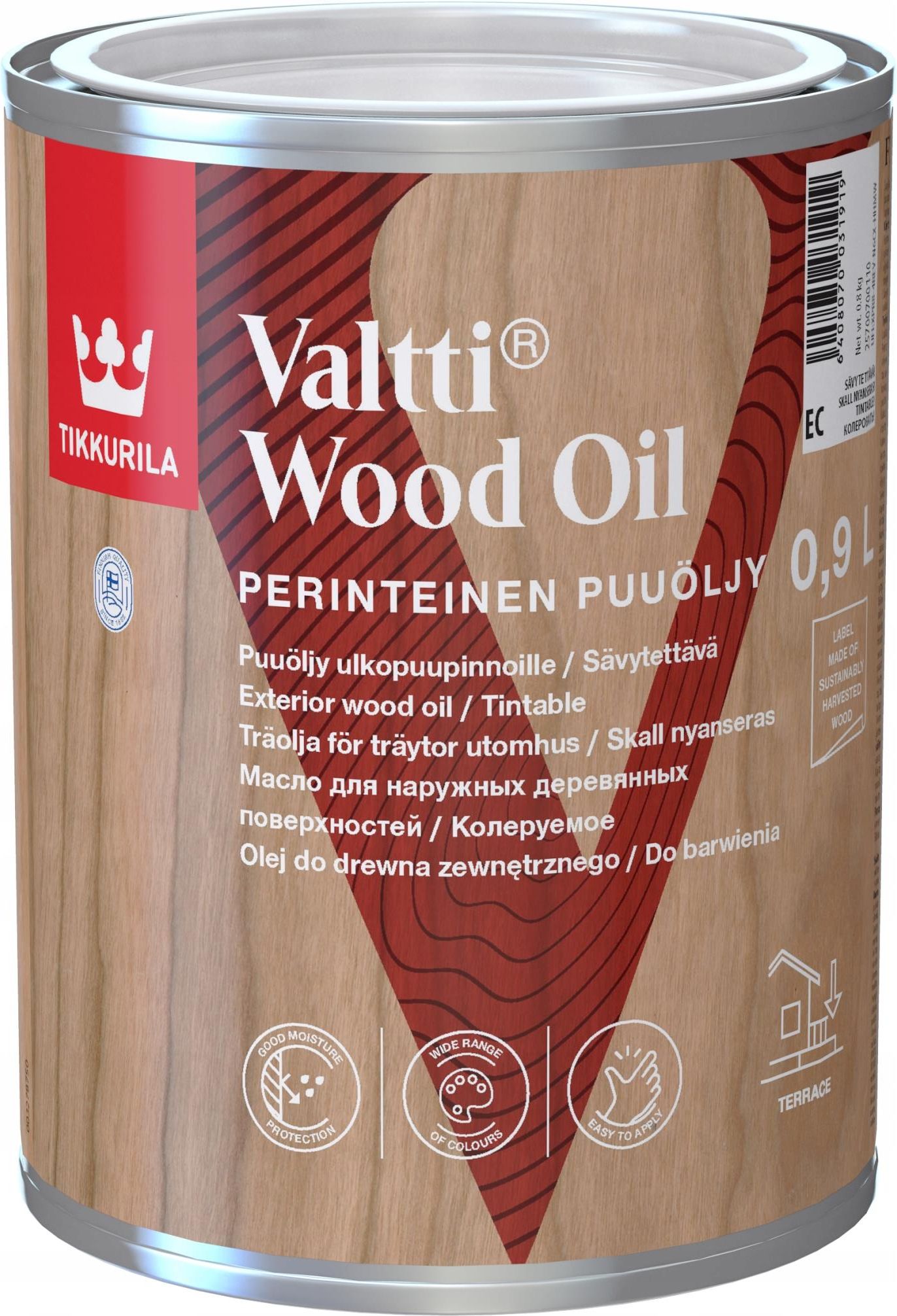 Tikkurila Valtti Wood Oil 0,9L 238A Ruby Tiger Olej Rozpuczalnikowy 5595877 - Opinie i ceny na ...