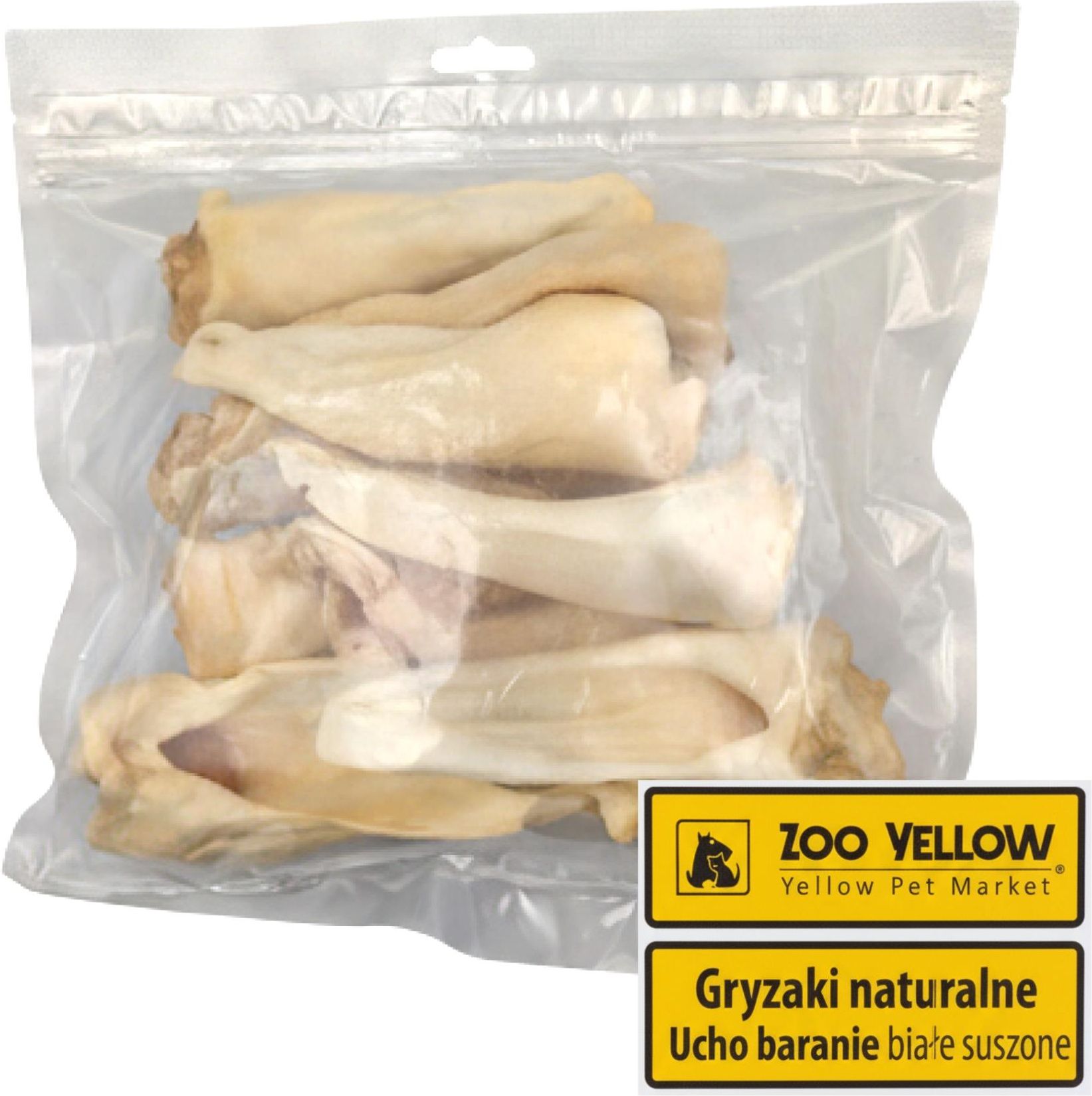 Karma Zooyellow Naturalne Ucho Baranie Białe Zdrowy Gryzak Dla Psa ...