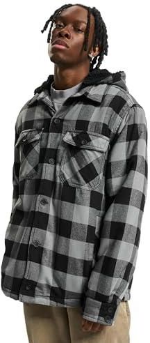 Brandit Lumber Jacket Hooded, czarny + antracyt, M - Ceny i opinie ...