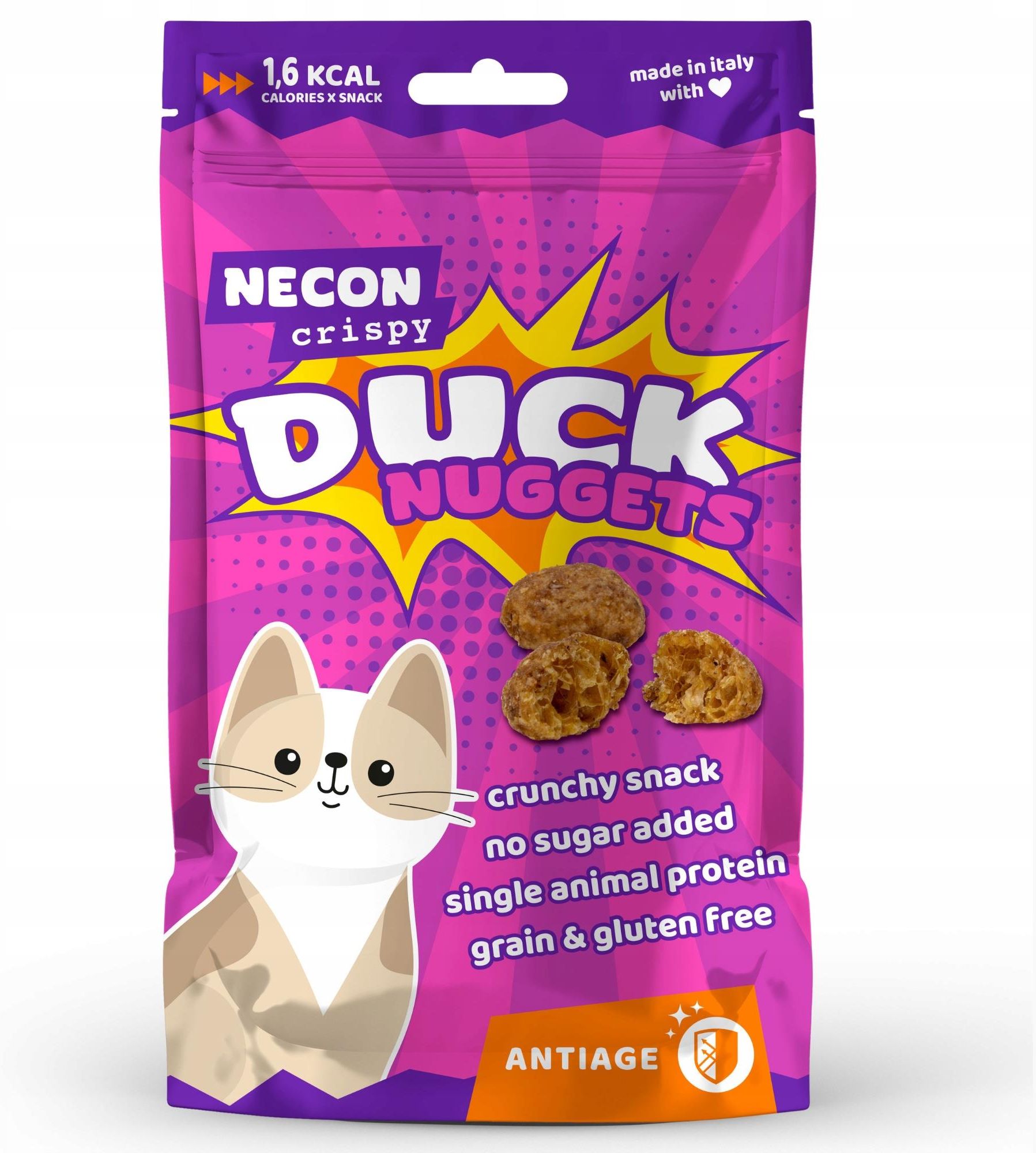 Karma Necon Pet Food Przysmaki Dla Kota Włoskie Witalność Odporność O ...