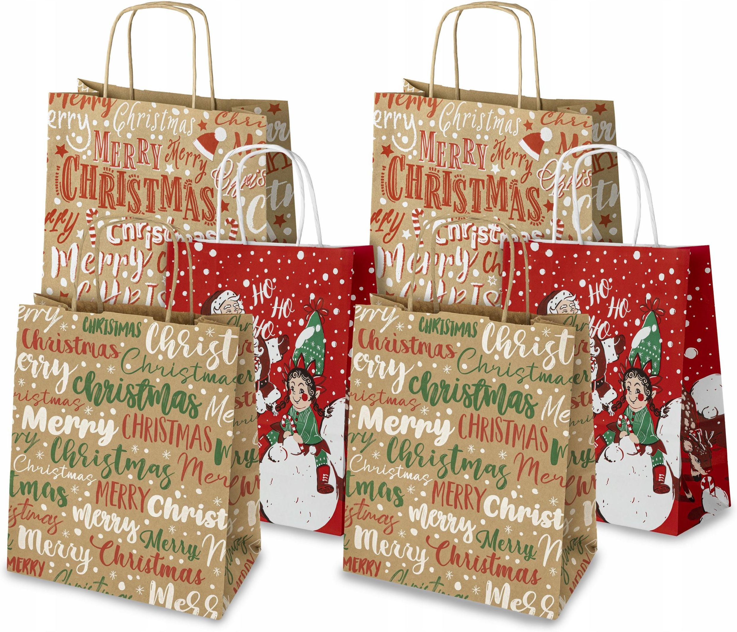 Allbag Świąteczne Torby Na Prezenty Merry Christmas Torebki Papierowe ...