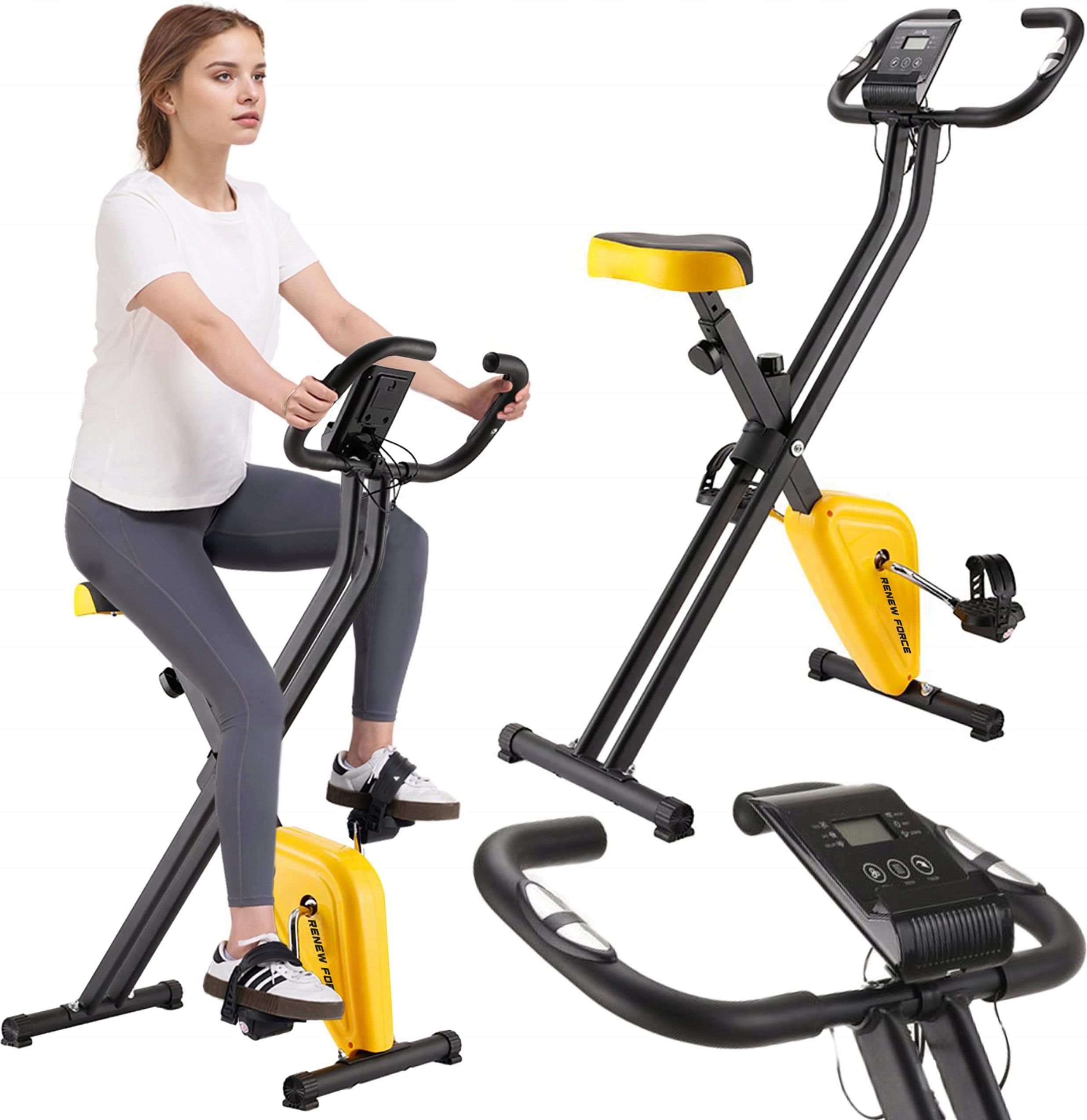 Renew Force Rowerek Stacjonarny Składany Treningowy Rower Do Ćwiczeń ...
