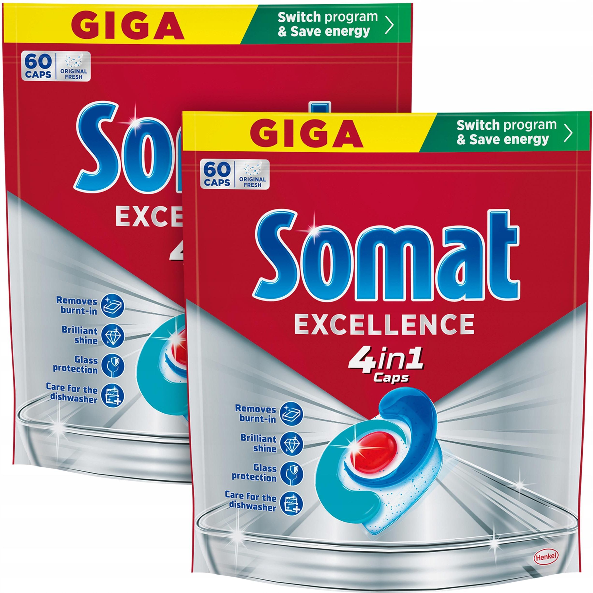 Somat Excellence Tabletki Do Zmywarki 4w1 60szt. x2 - Ceny i opinie ...