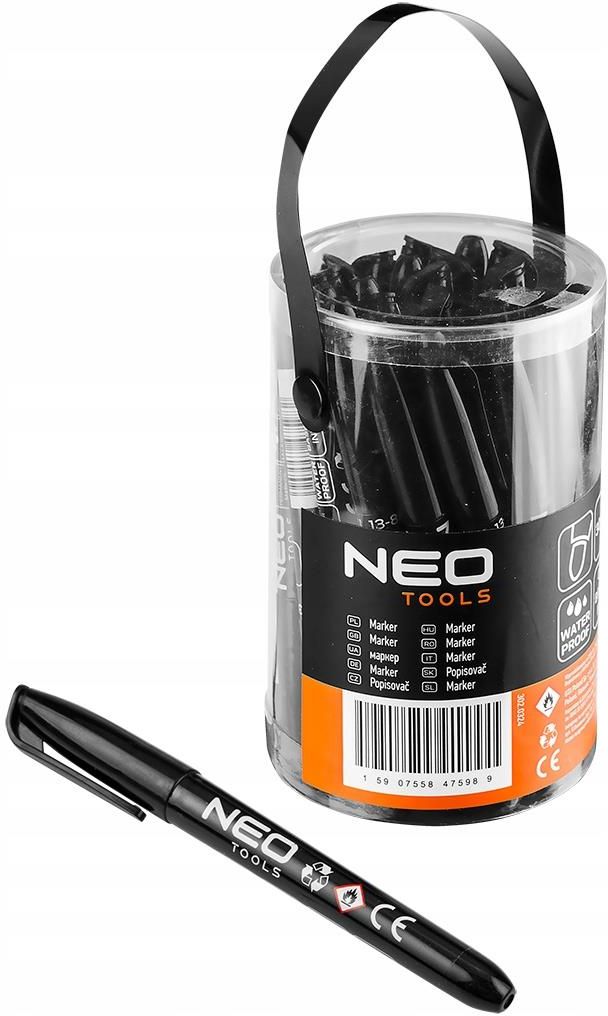 Neo Tools Marker Budowlany, Czarny, Permanentny, Wodoodporny, Olejowy ...