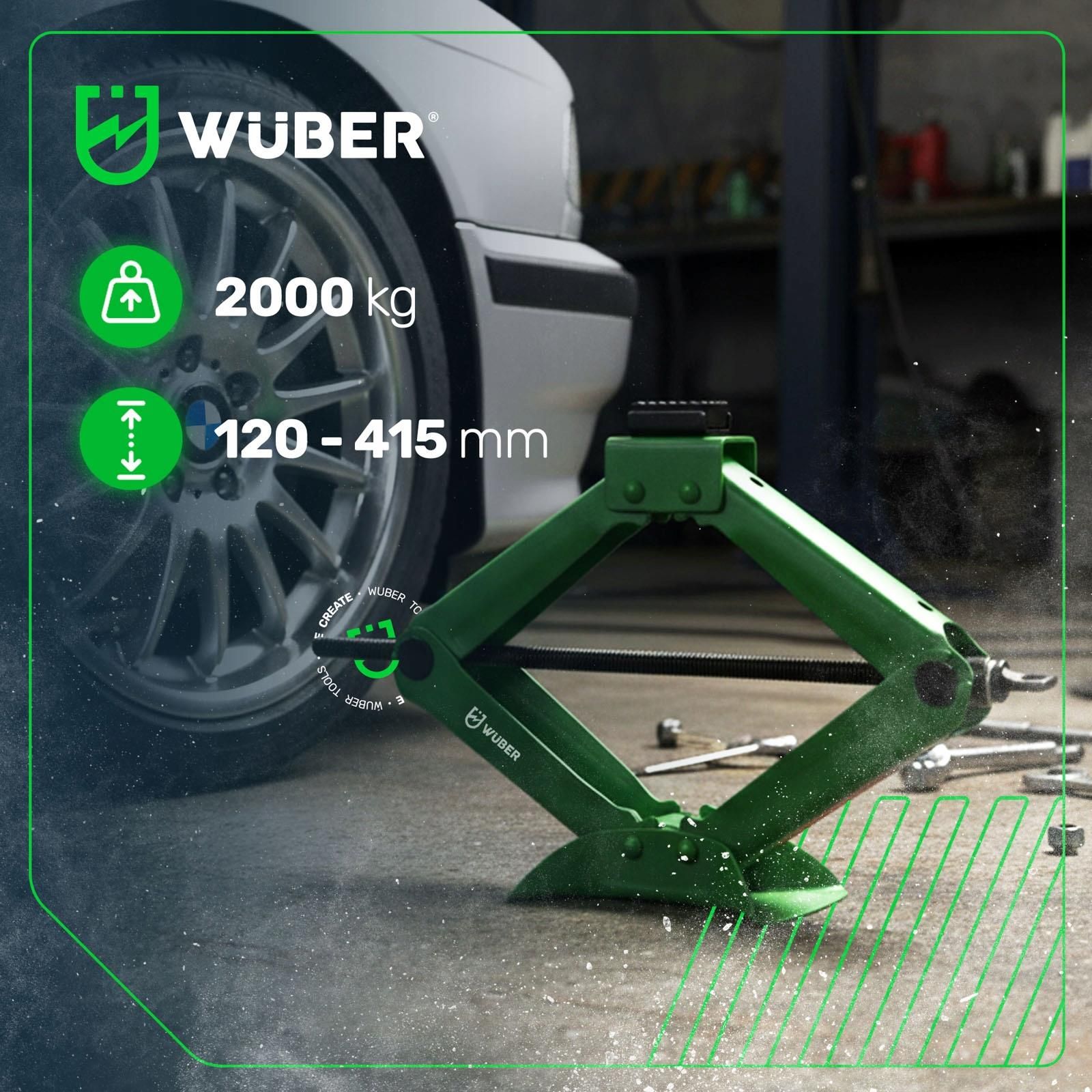 Wuber Lewarek Podnośnik Samochodowy Trapezowy Do Wymiany Kół 2000Kg ...