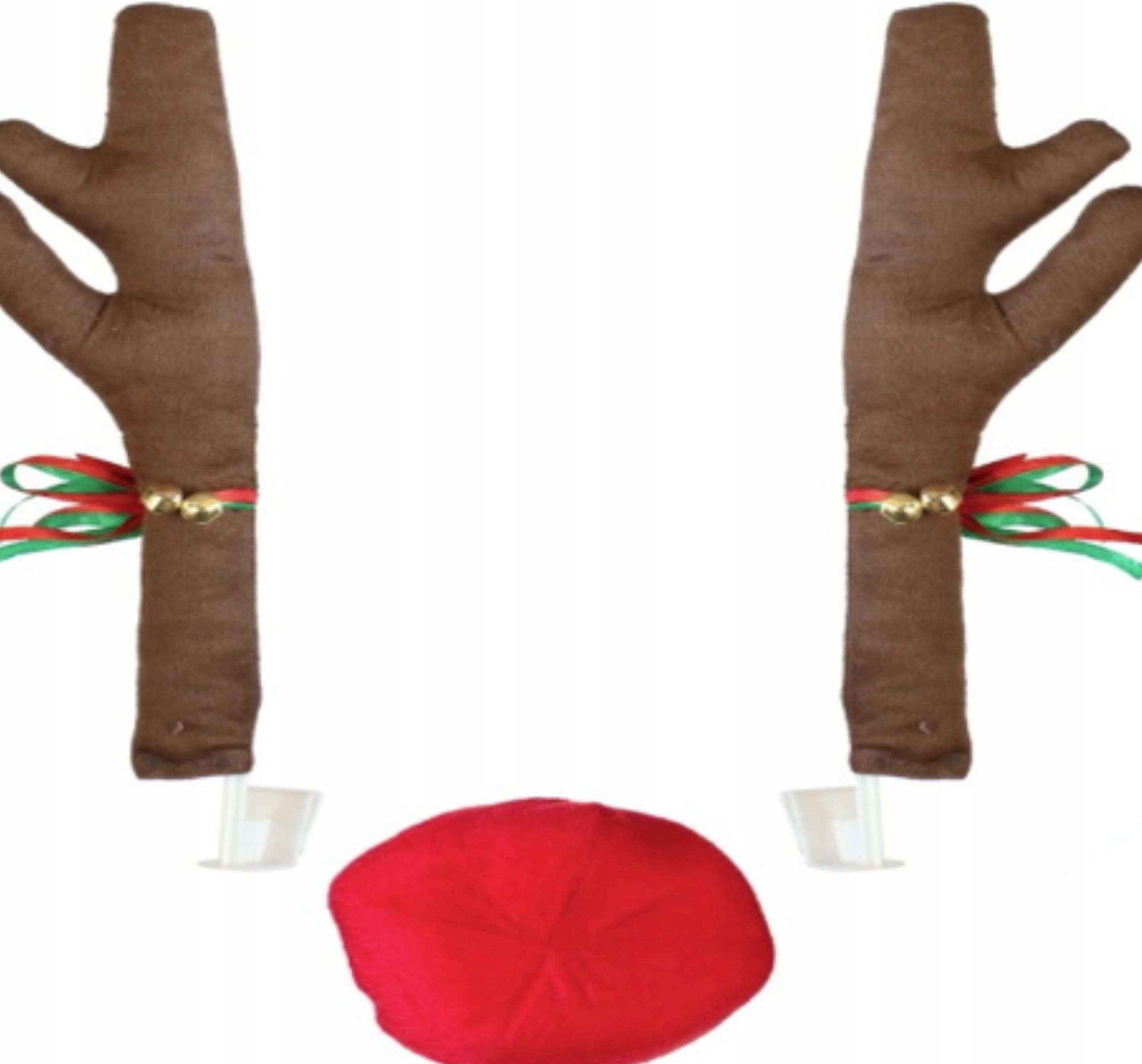 Top Gift Dekoracja Samochodowa Rogi Renifera Nos Na Auto Samochód ...