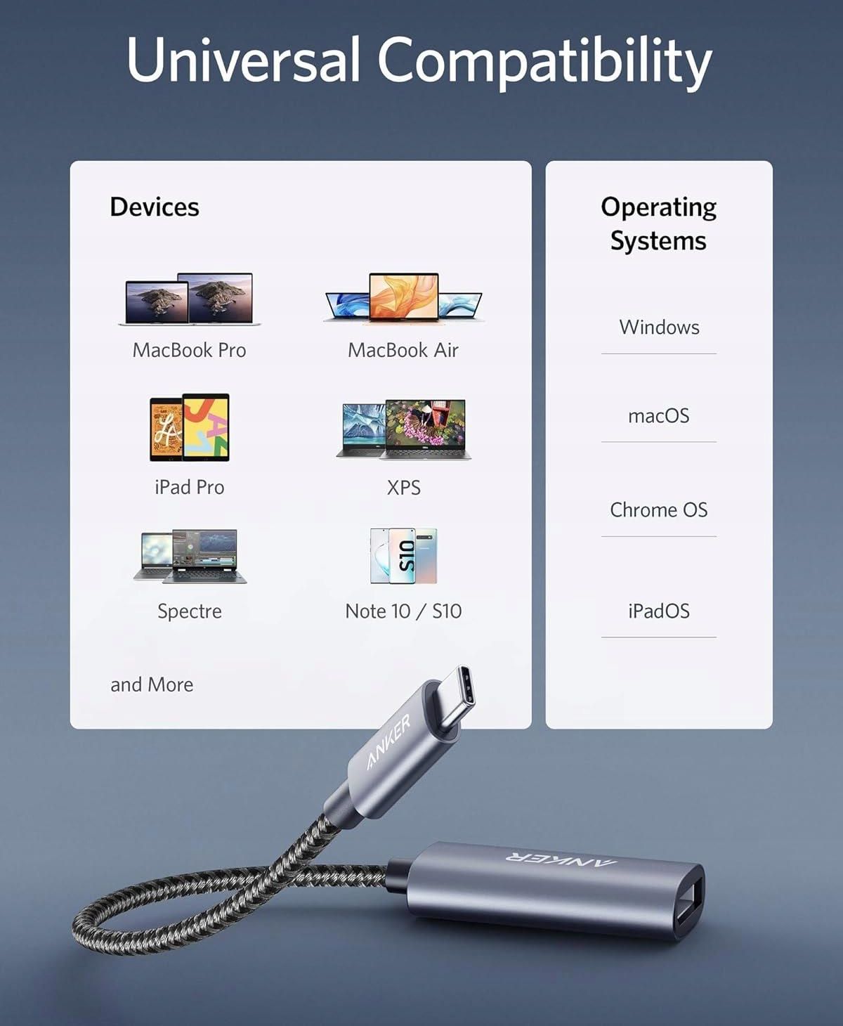 Anker Powerexpand+ Adapter Usb-c Na DisplayPort 4K 60 Hz - Opinie i ...