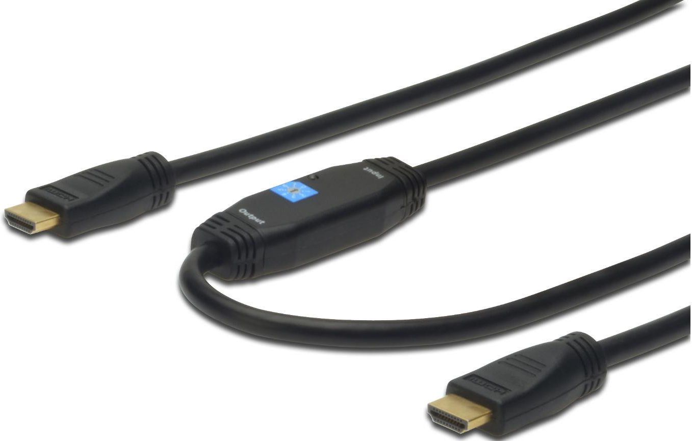 Digitus Kabel HDMI High Speed 40m M/M z wzmacniaczem, Full HD, złocony ...