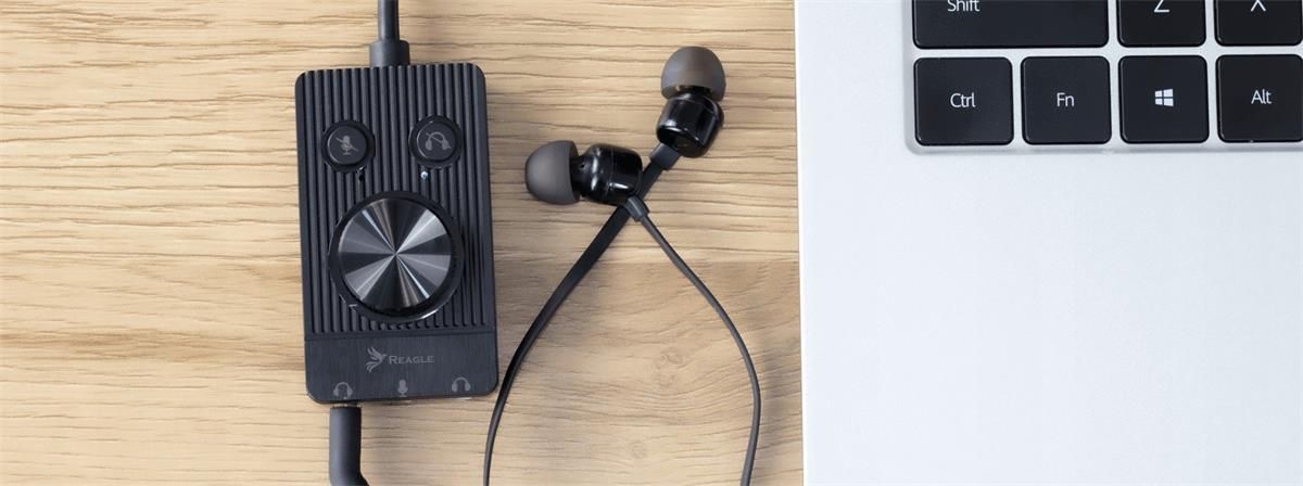 Karta muzyczna Reagle Karta Dźwiękowa USB Słuchawki Mikrofon 48K 16 BIT ...