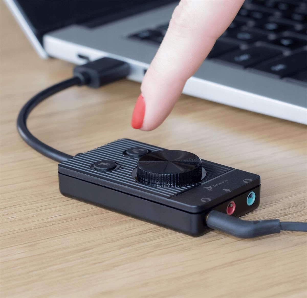 Karta muzyczna Reagle Karta Dźwiękowa USB Słuchawki Mikrofon 48K 16 BIT ...