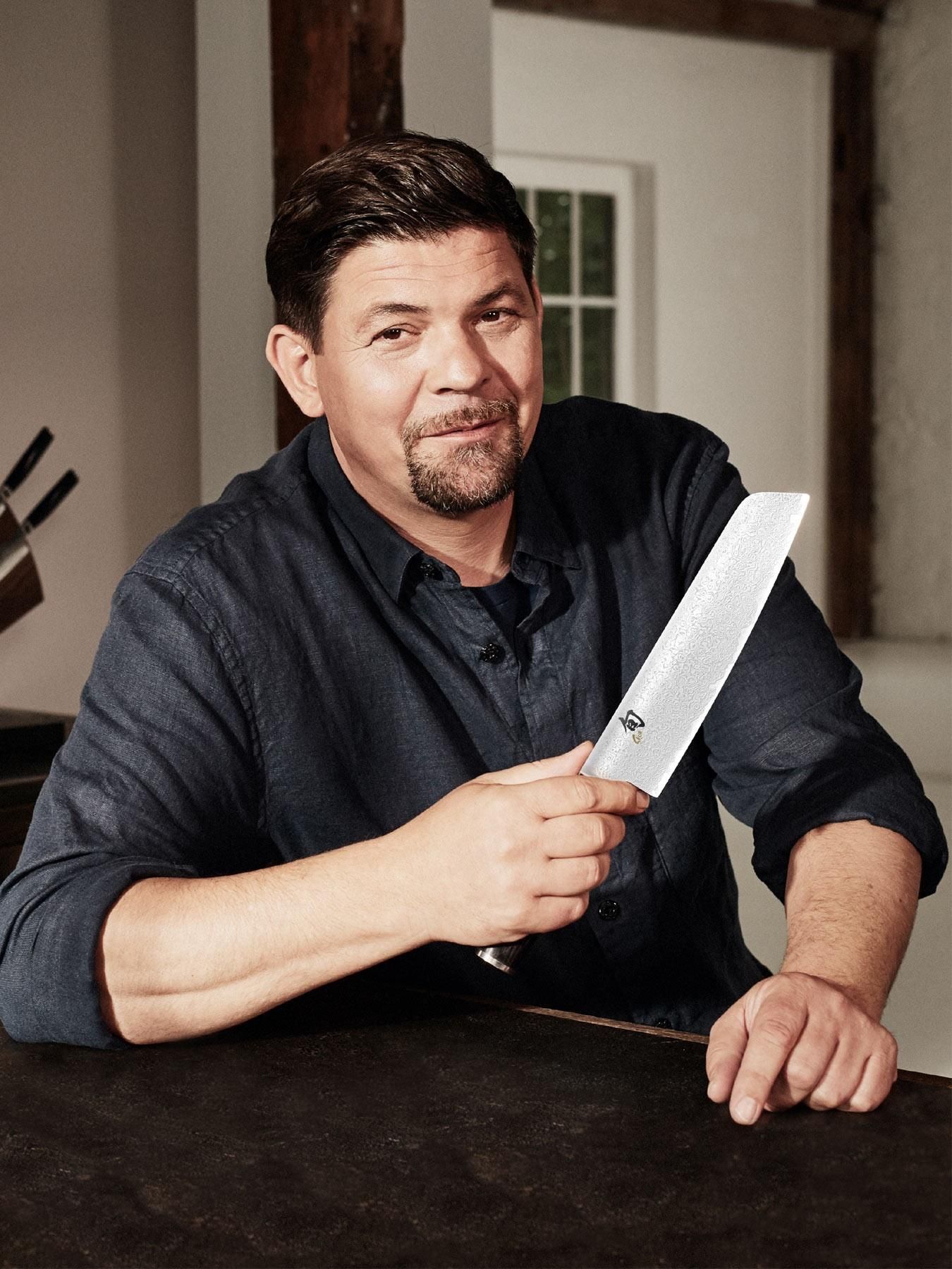Kai Nóż Santoku 18cm Shun Premier Minamo - (KATMM0702) - Opinie i ...